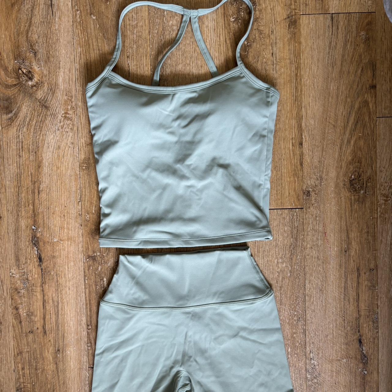 mint green workout set brand new never worn | Depop