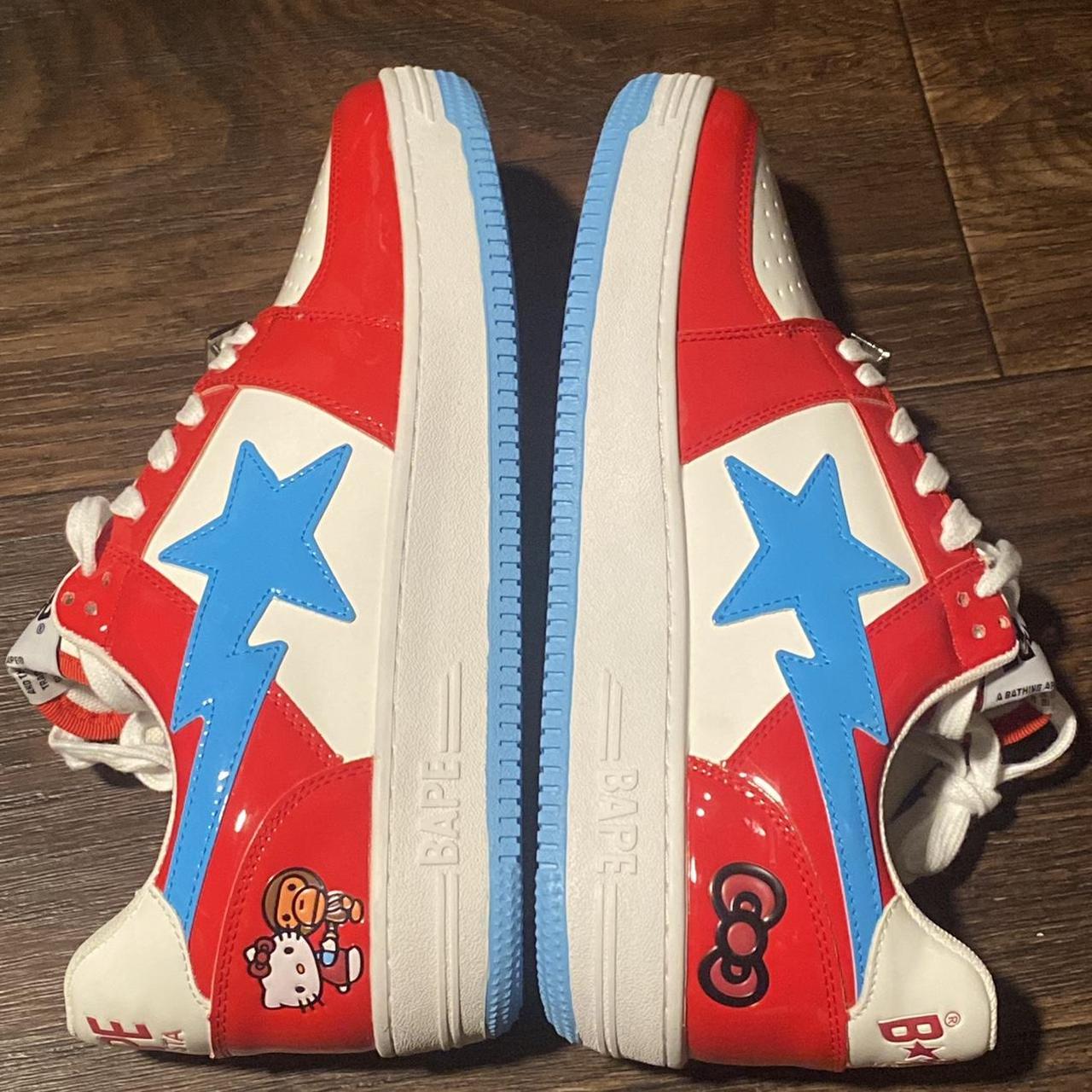 Hello Kitty Bapesta One side is the bow and the... - Depop