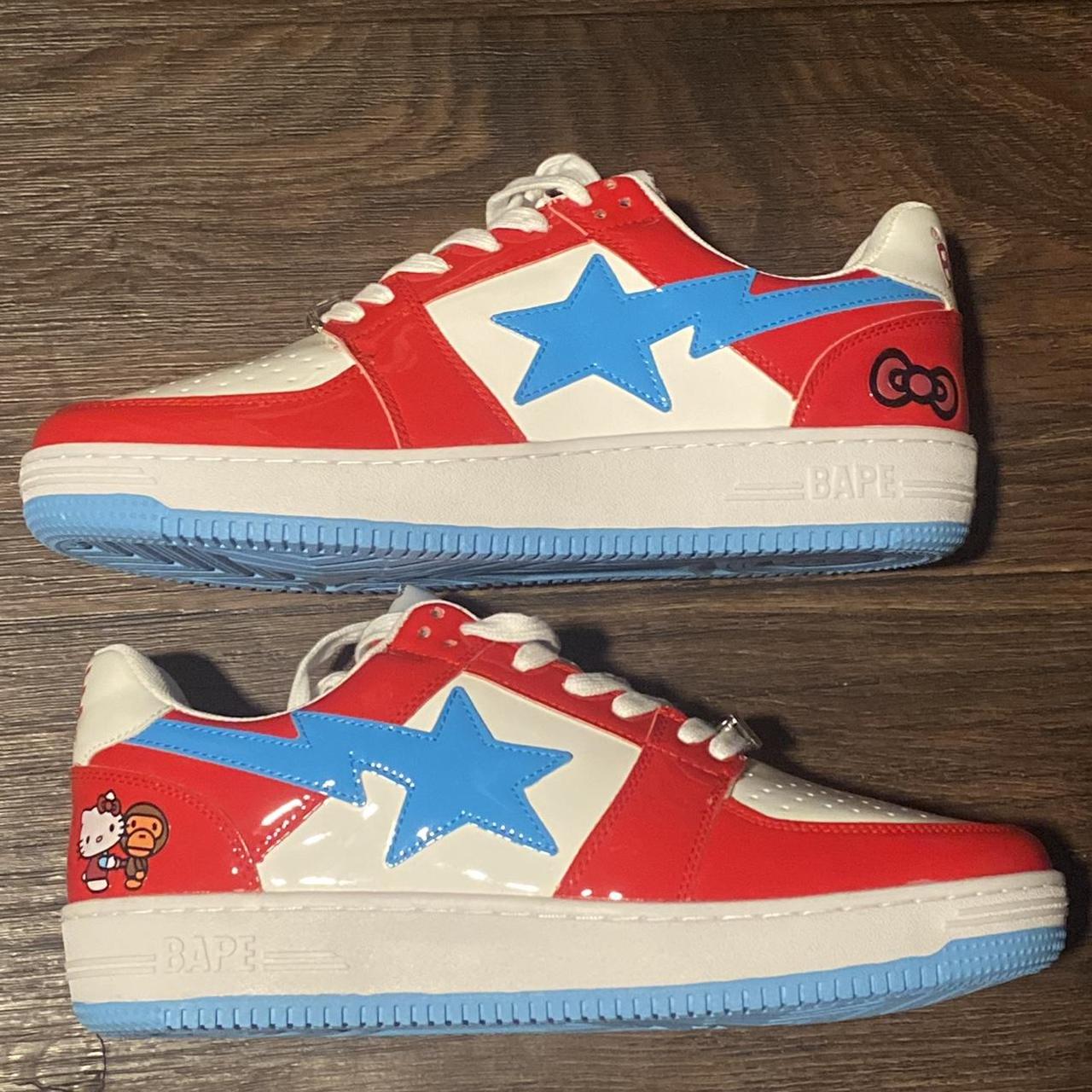 Hello Kitty Bapesta One side is the bow and the... - Depop