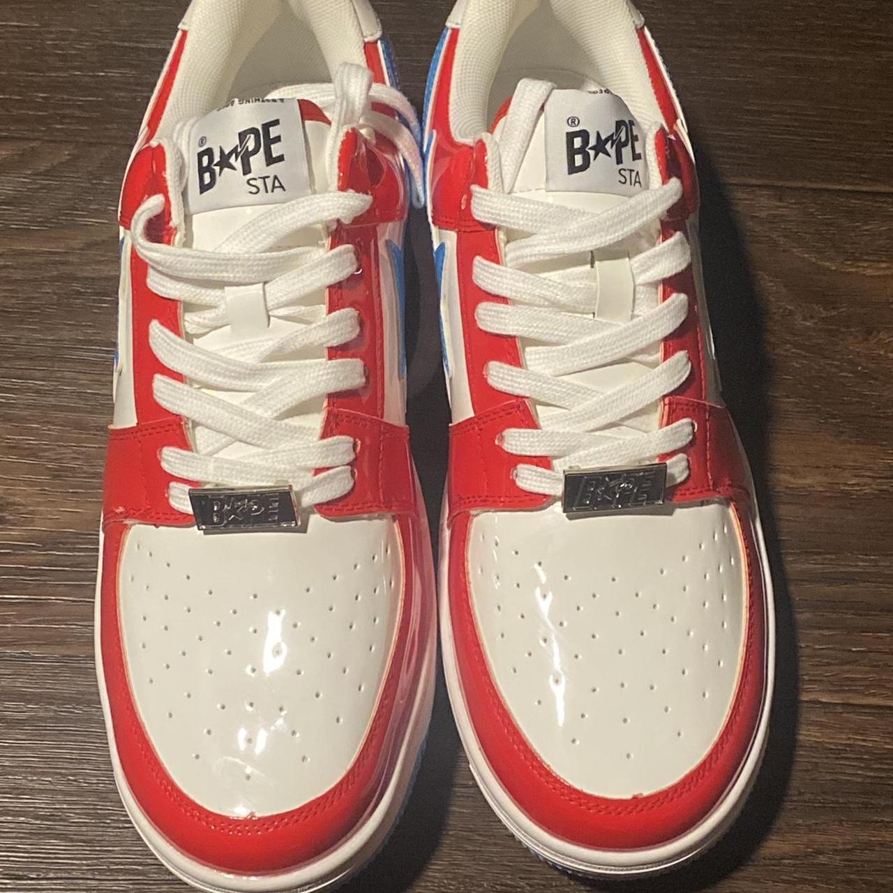 Hello Kitty Bapesta One side is the bow and the... - Depop