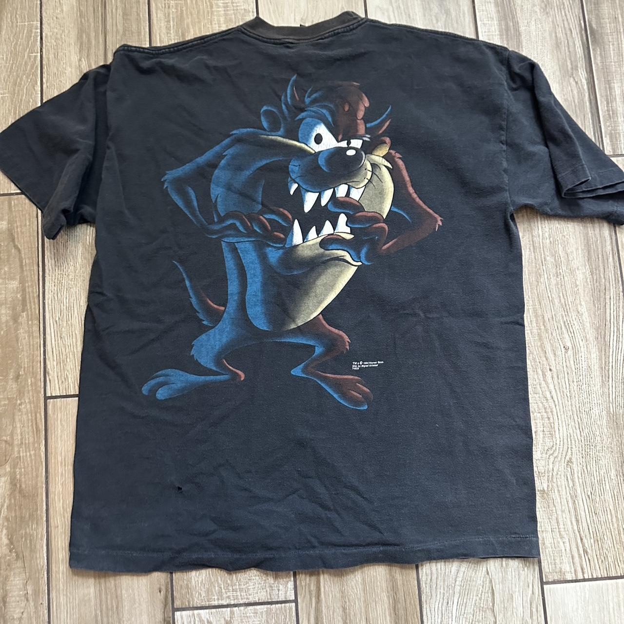 Vintage 1994 taz devil shirt. Tagged medium but fits... - Depop