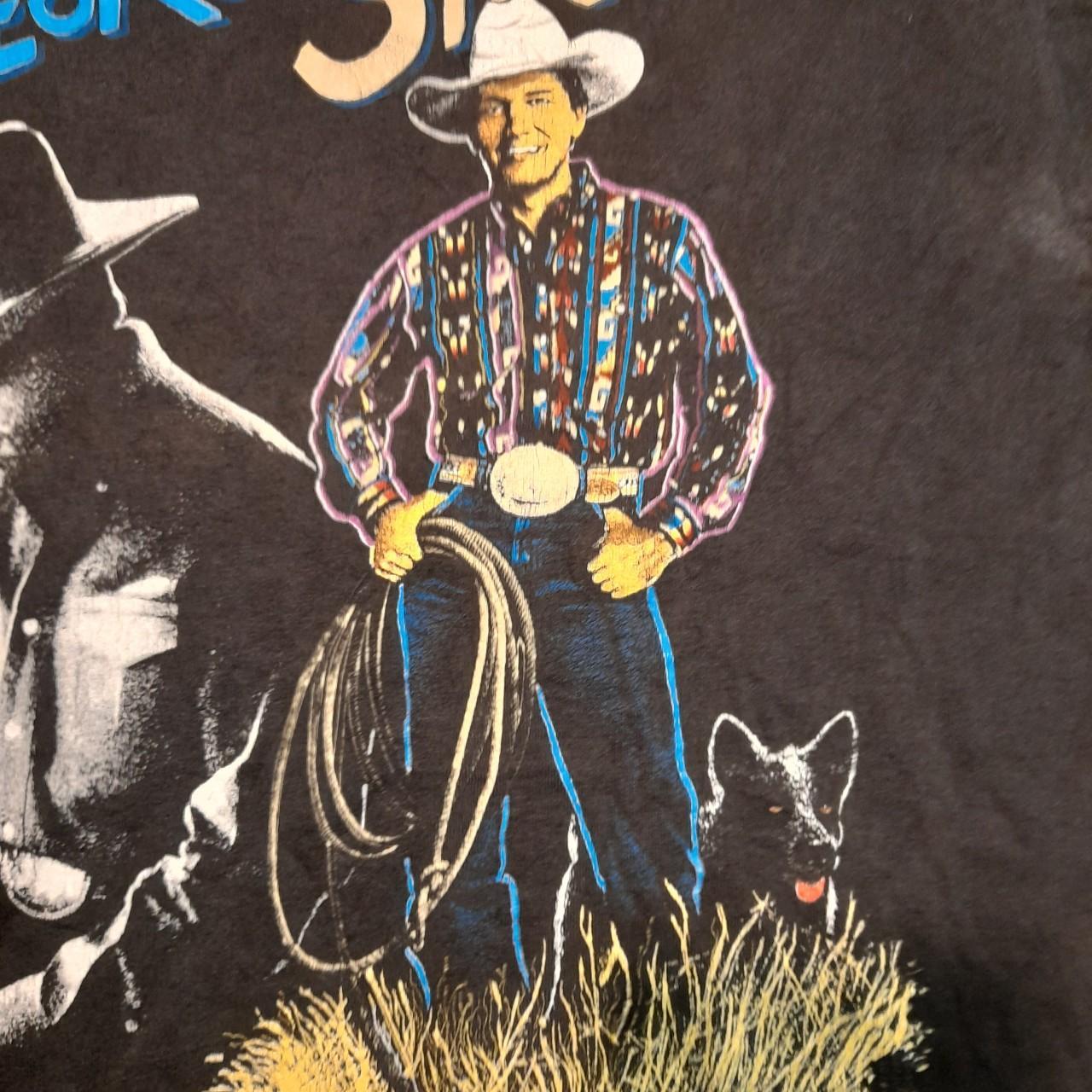 Rare George Strait '90 tour tee,single stitch ... - Depop