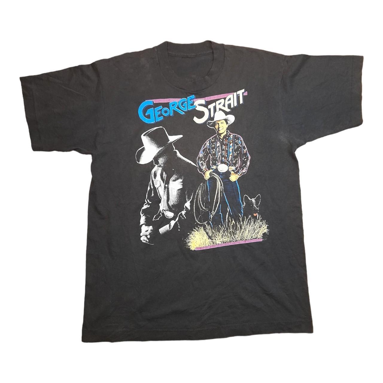 Rare George Strait '90 tour tee,single stitch ... - Depop