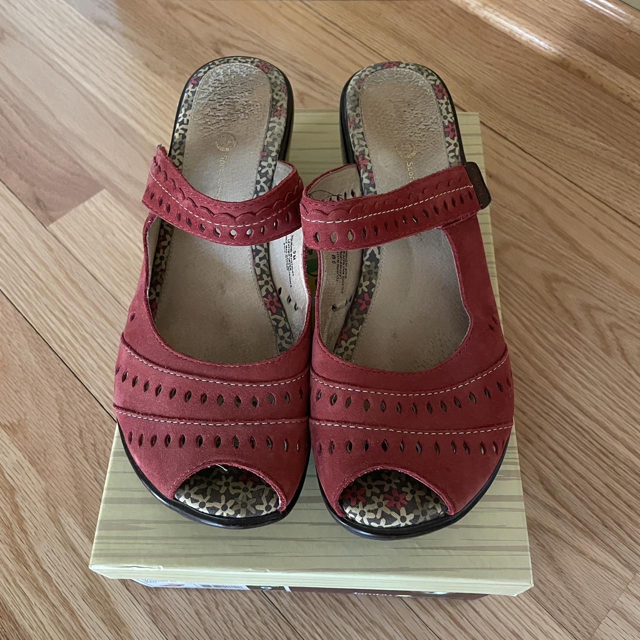 Jambu slip on summer heels Adjustable strap over top... - Depop