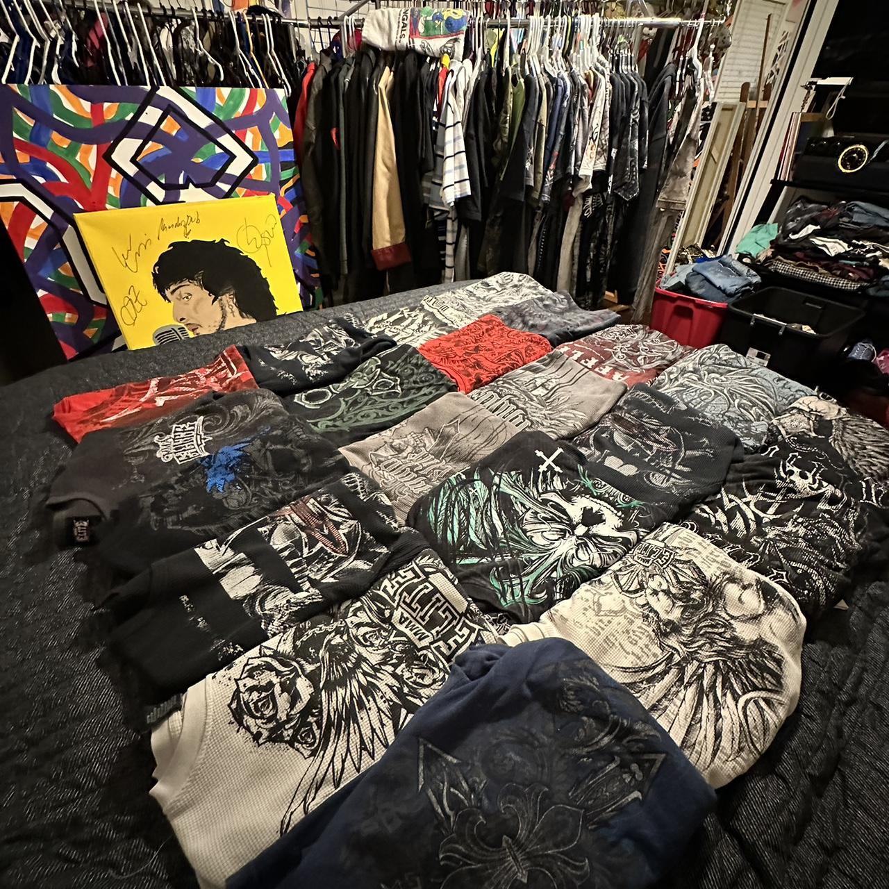 AFFLICTION MMA ELITE RAW STATE ECKO ECT MALL GOTH... - Depop