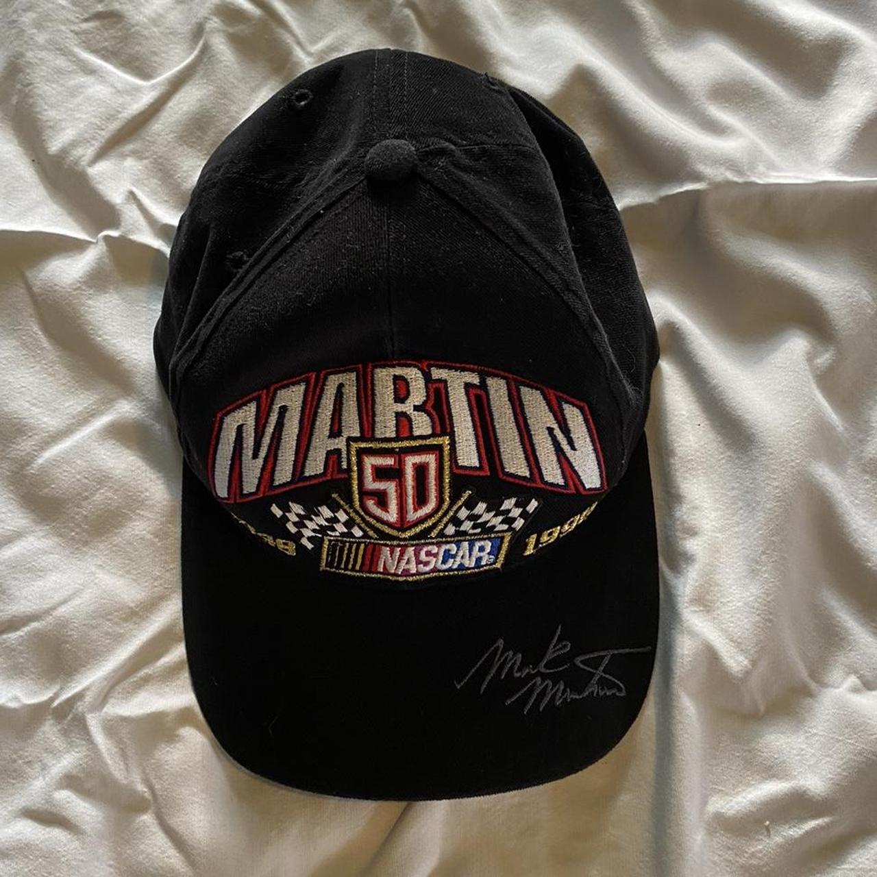 Nascar 50 th Martin hat, autographed by Mike Martin - Depop