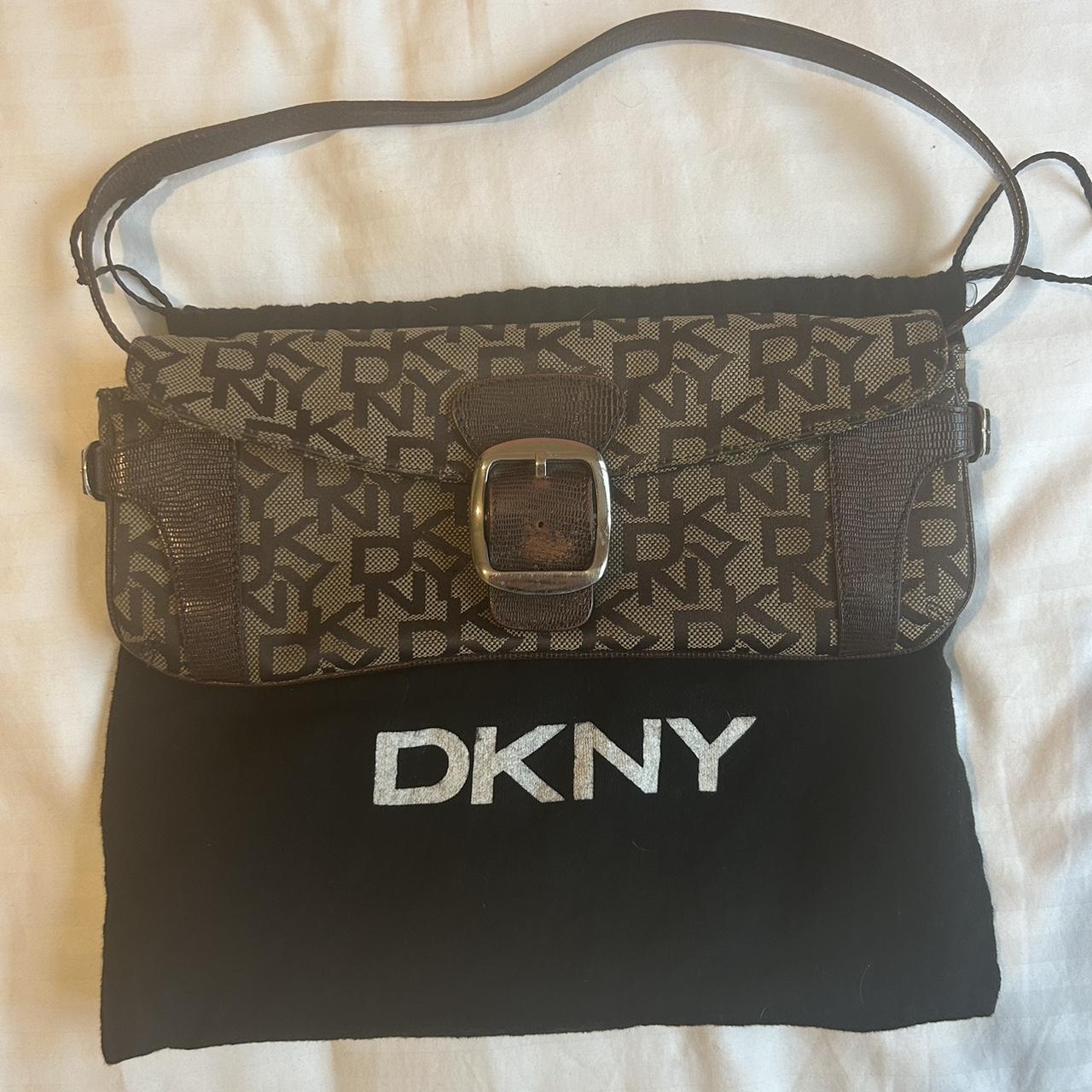 DKNY Women's Tan and Brown Bag | Depop
