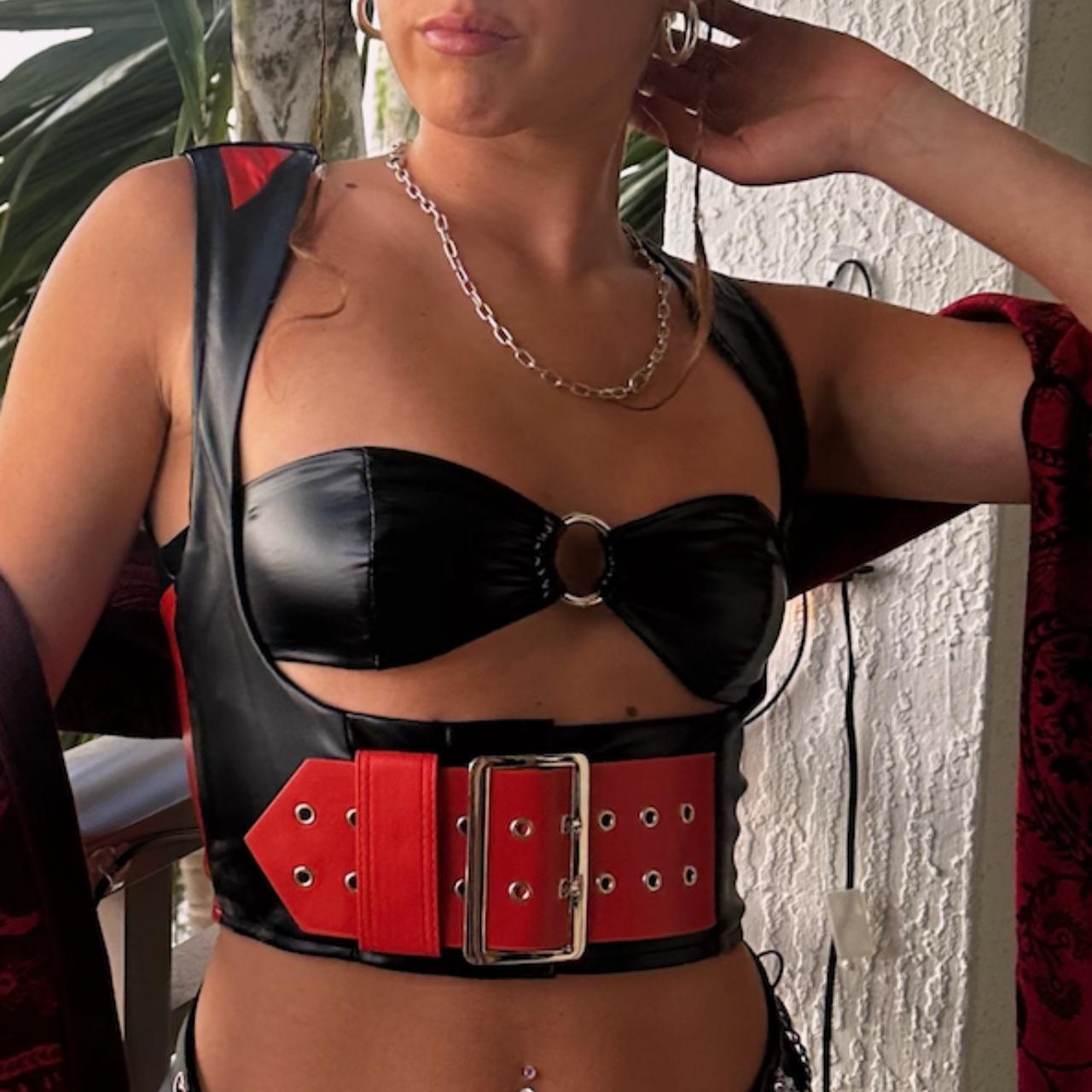 FINESSE STUDIOS ITZEL BLACK VEGAN LEATHER HARNESS.... | Depop