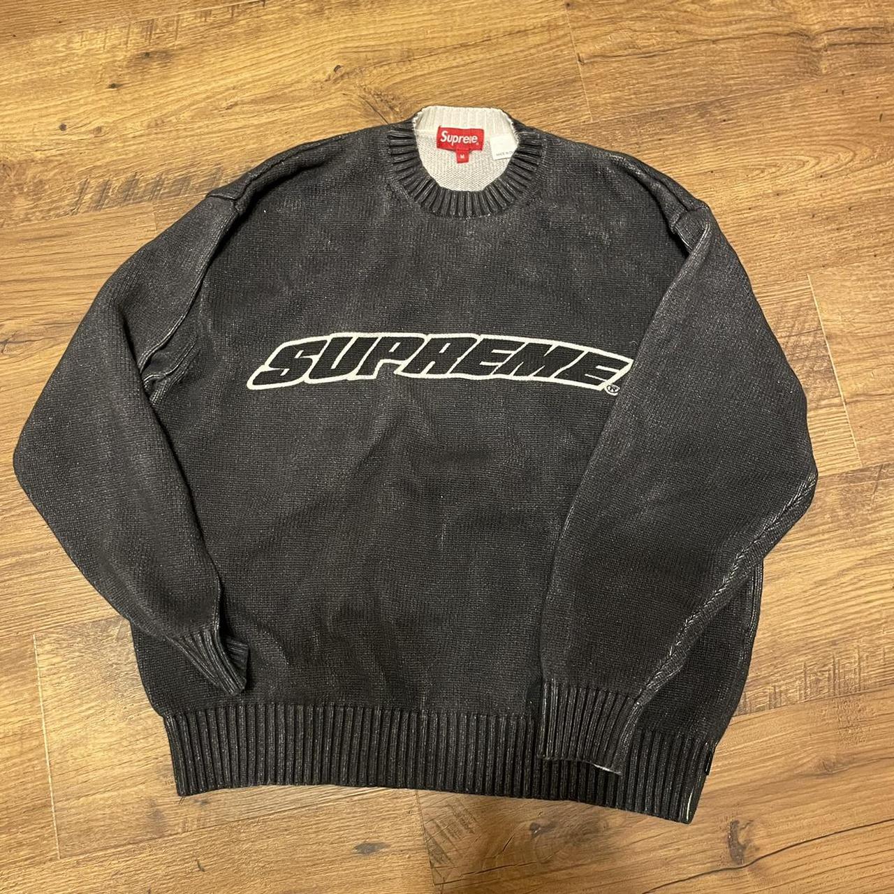 Supreme airbrush sweater, worn a decent number of... - Depop