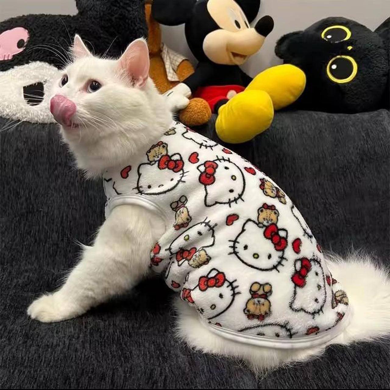 Adorable Hello Kitty cat costume for cats #cosplay... | Depop