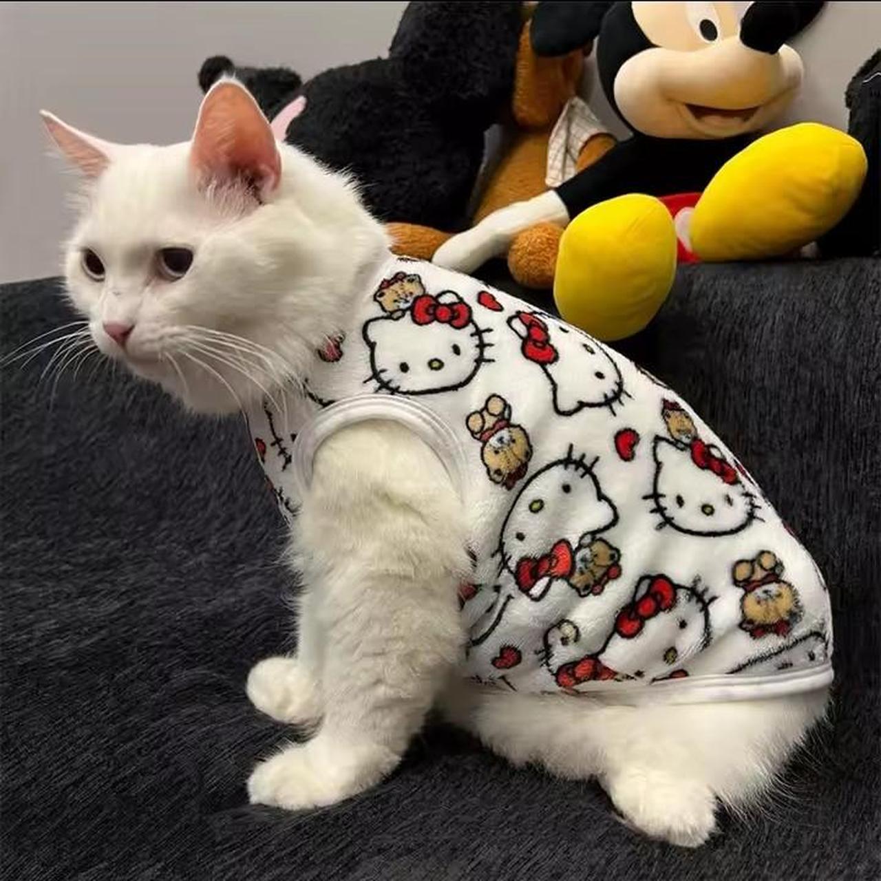 Adorable Hello Kitty cat costume for cats #cosplay... | Depop