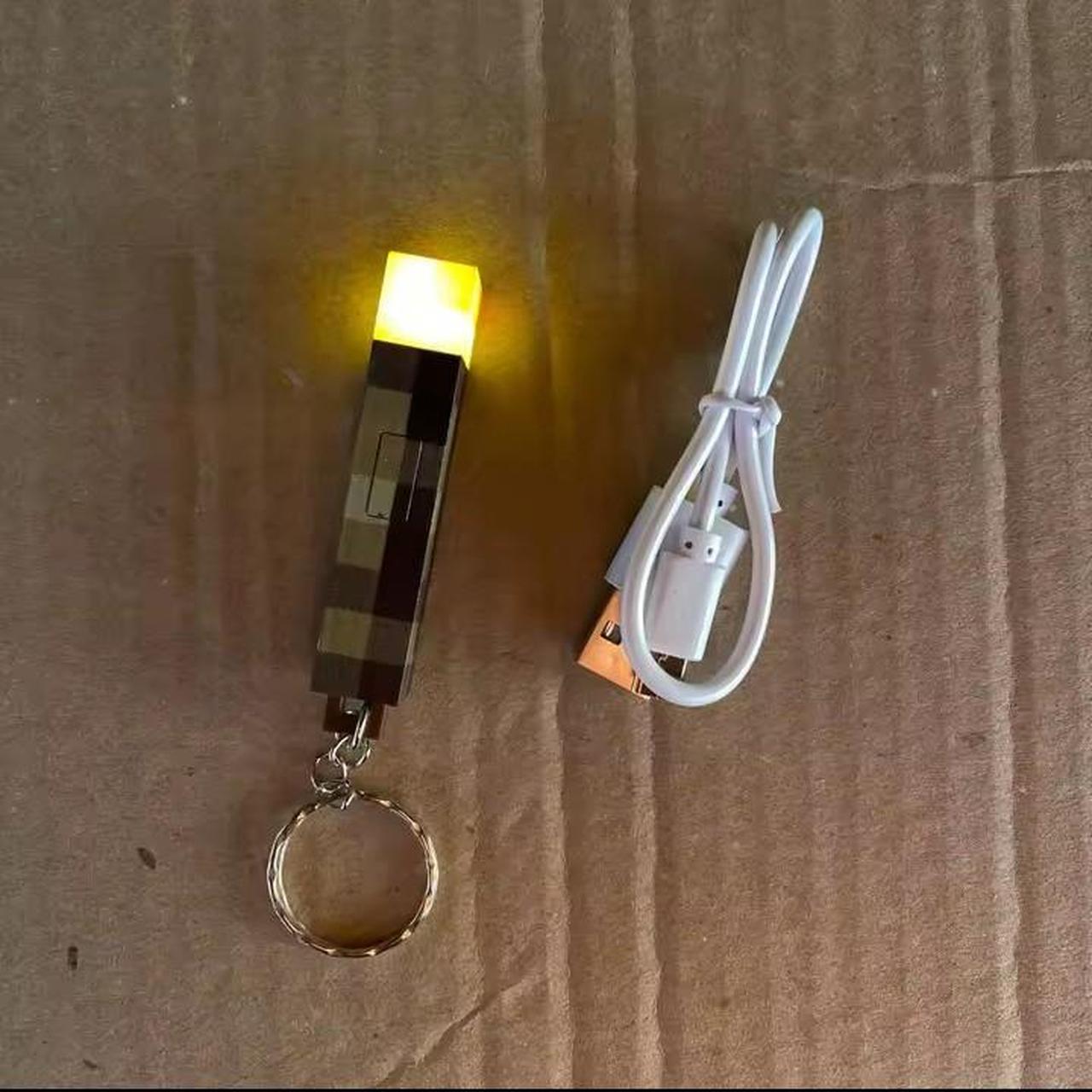 Mini Minecraft torch keychain #Minecraft | Depop