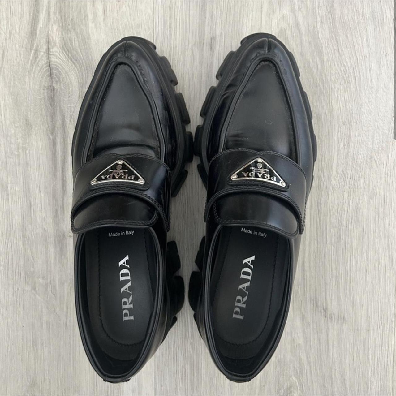 ADORABLE platform Prada loafers - only worn a few... - Depop