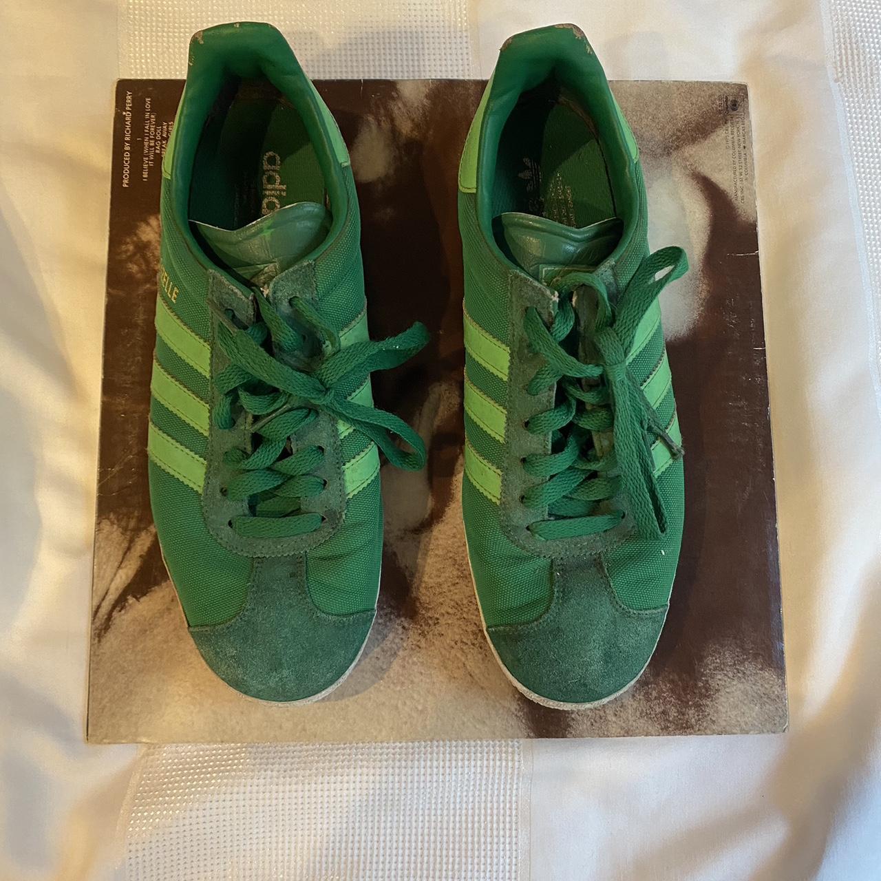 Adidas Men's Green Trainers | Depop
