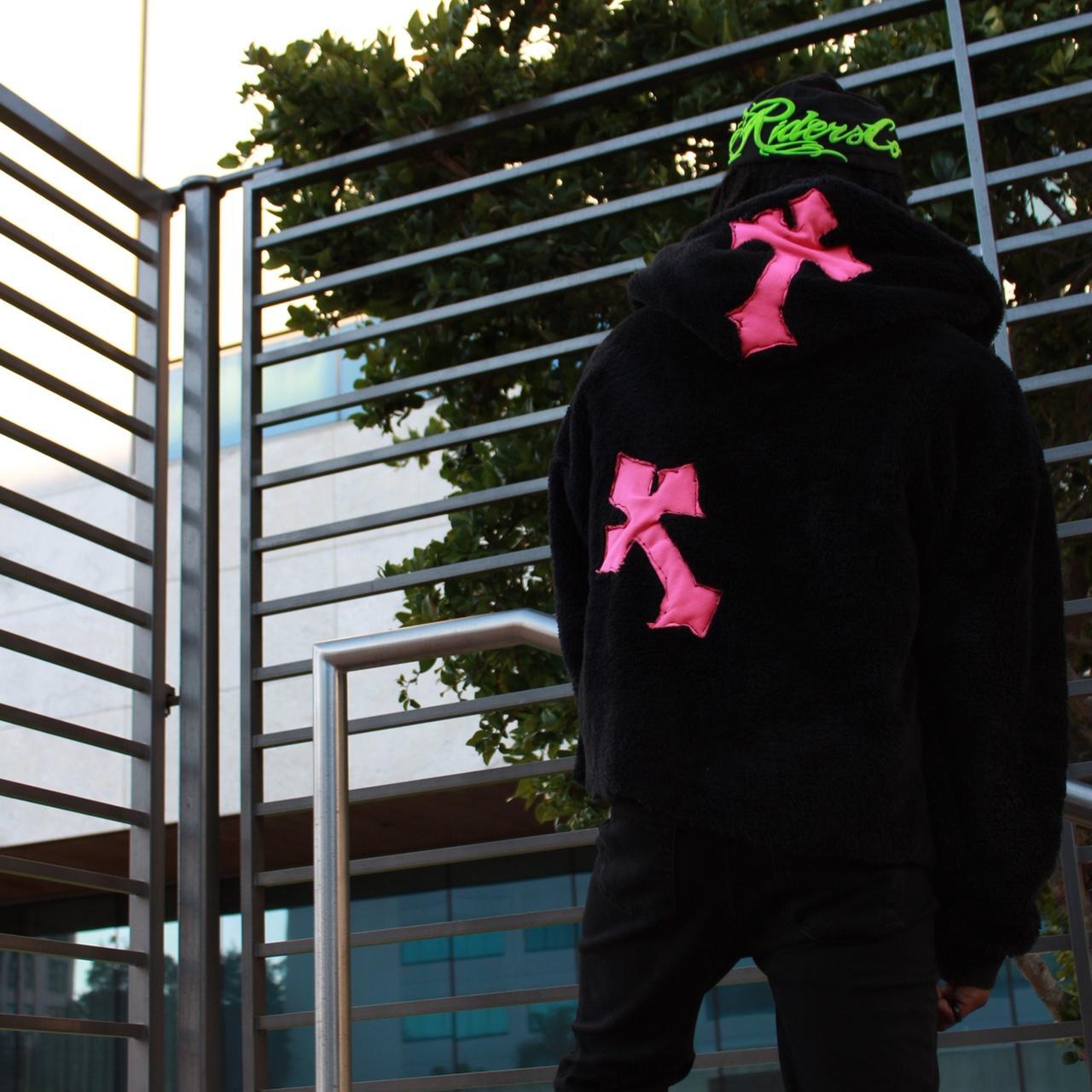 Speedy’s revenge double cross jacket Faux fur... - Depop