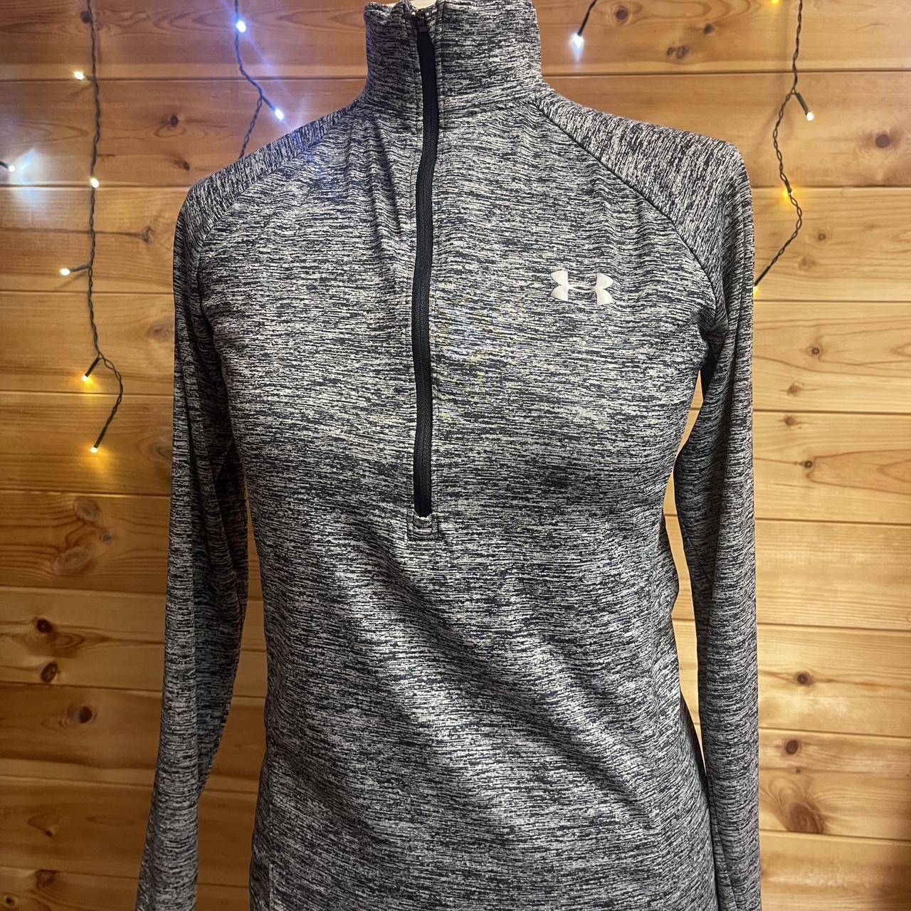 - Authentic under armour zip up sports top - Size... - Depop