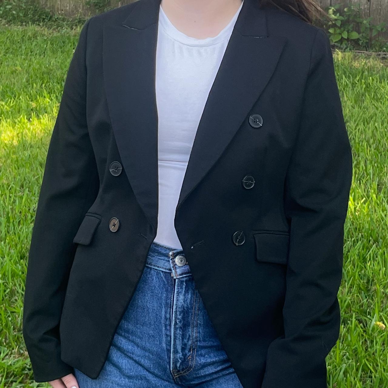 Banana Republic Women's Black Tailored-jackets | Depop