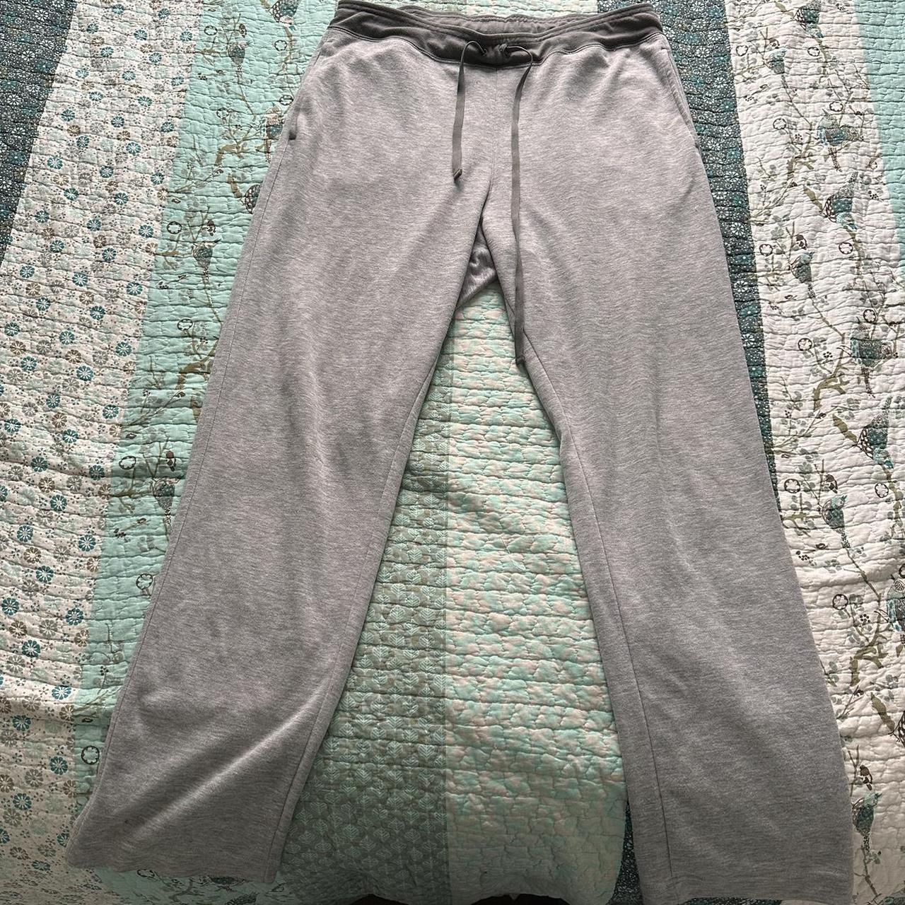 Uniqlo open leg/ straight leg sweatpants Cute... - Depop