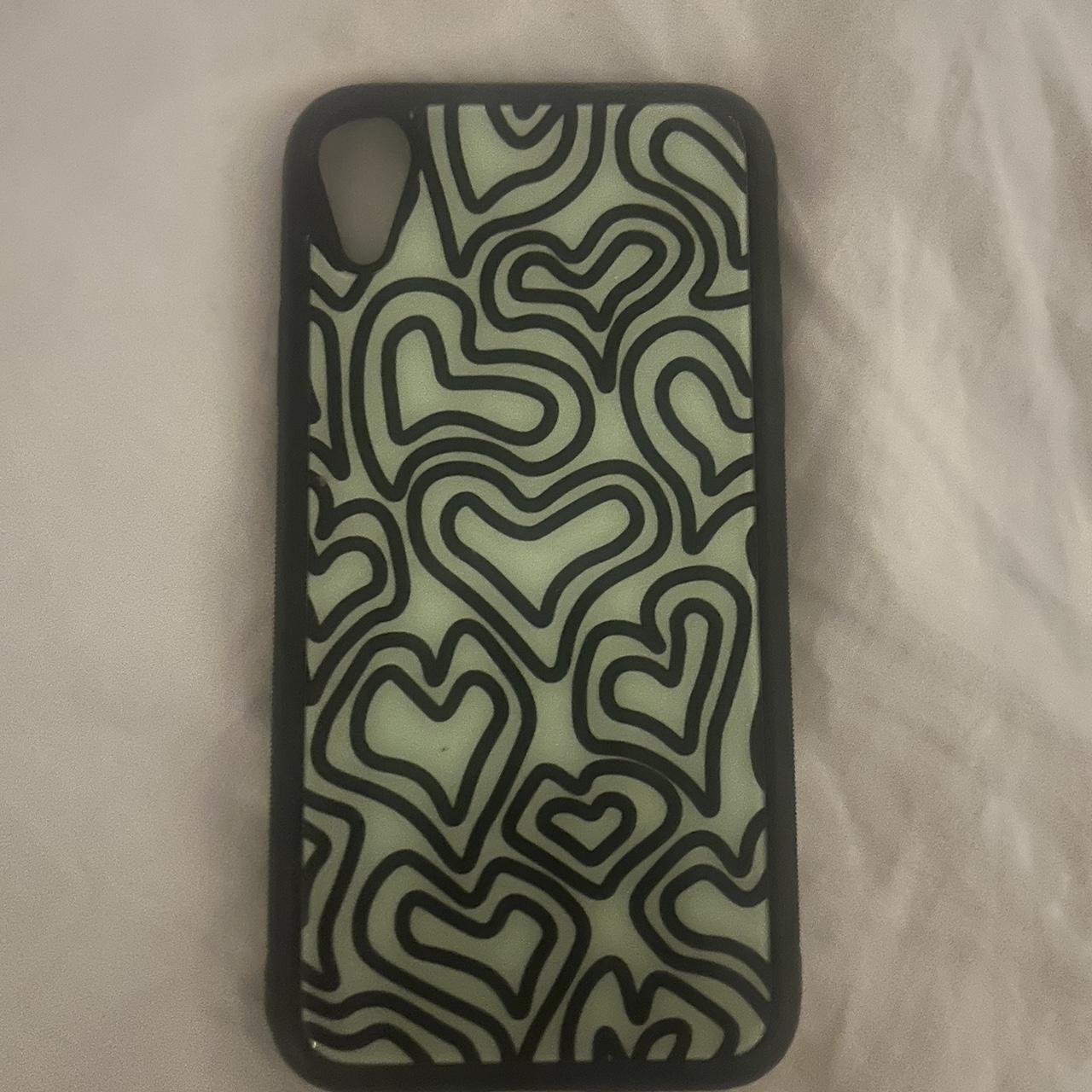 Heart swirl green iPhone case phone case brand new... - Depop