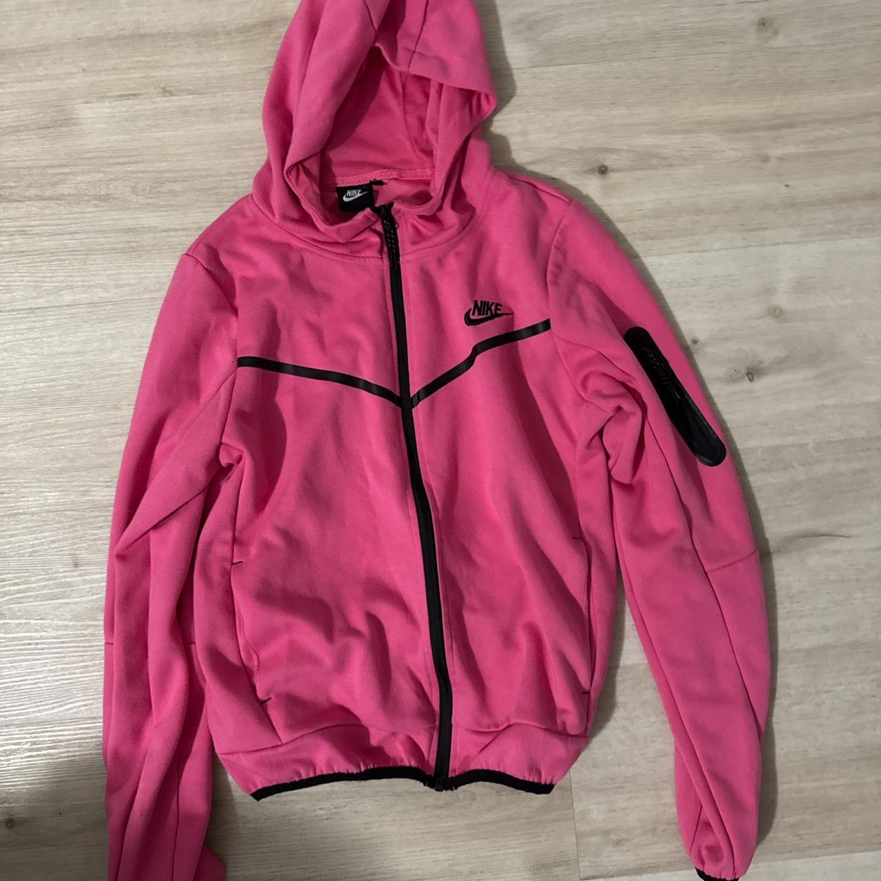 Pink Nike tech fleece hoodie | Depop