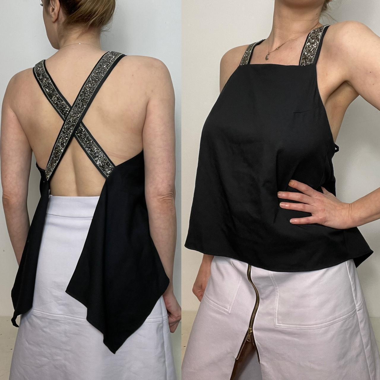 ASOS Beaded Open Back Vest Top UK Size 8 / EUR 36 /... - Depop