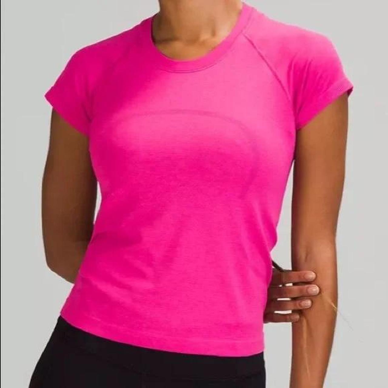 Lululemon Sonic Pink Swiftly Tech Short Sleeve Shirt... | Depop