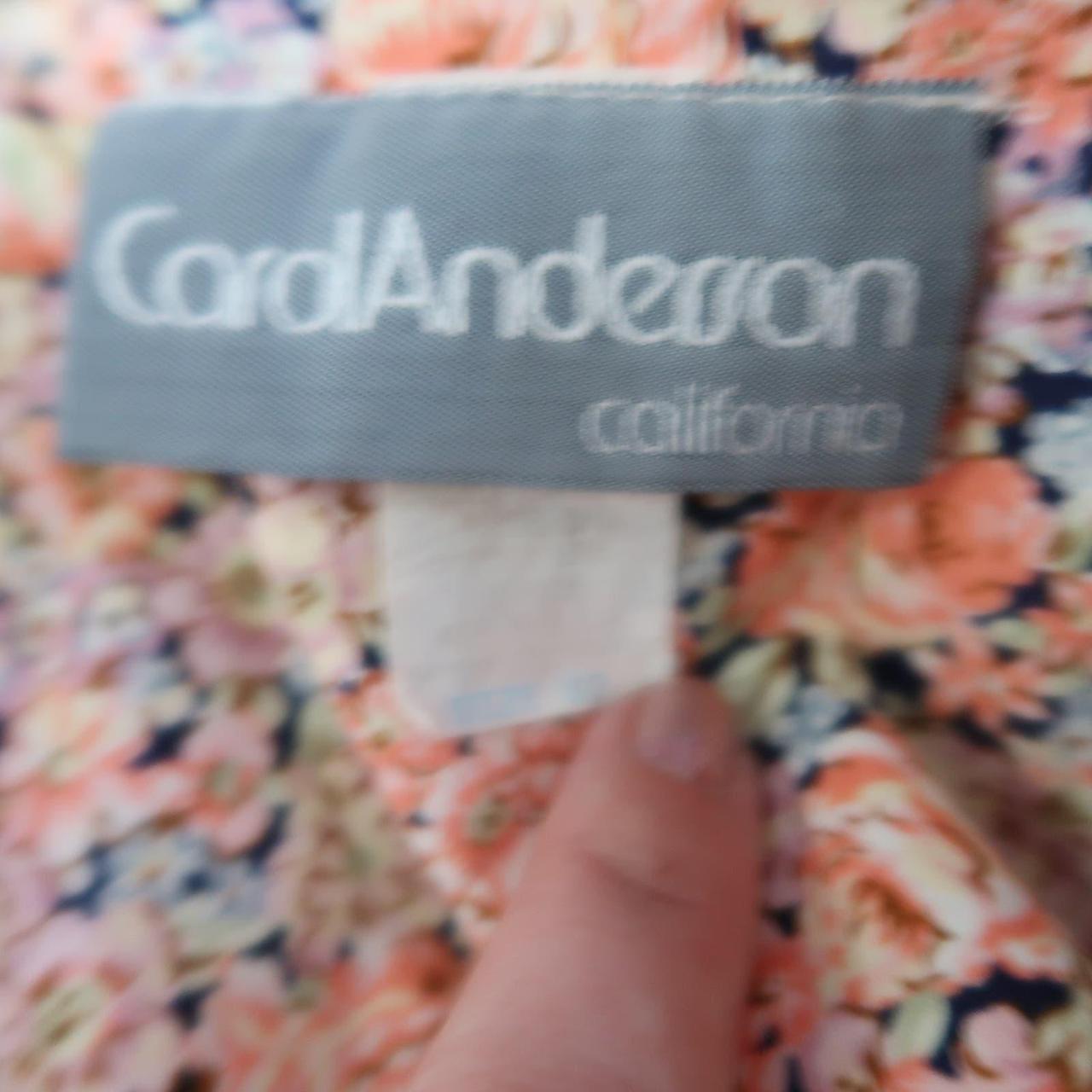 Vintage 80s Carol Anderson light pink, orange, and... - Depop