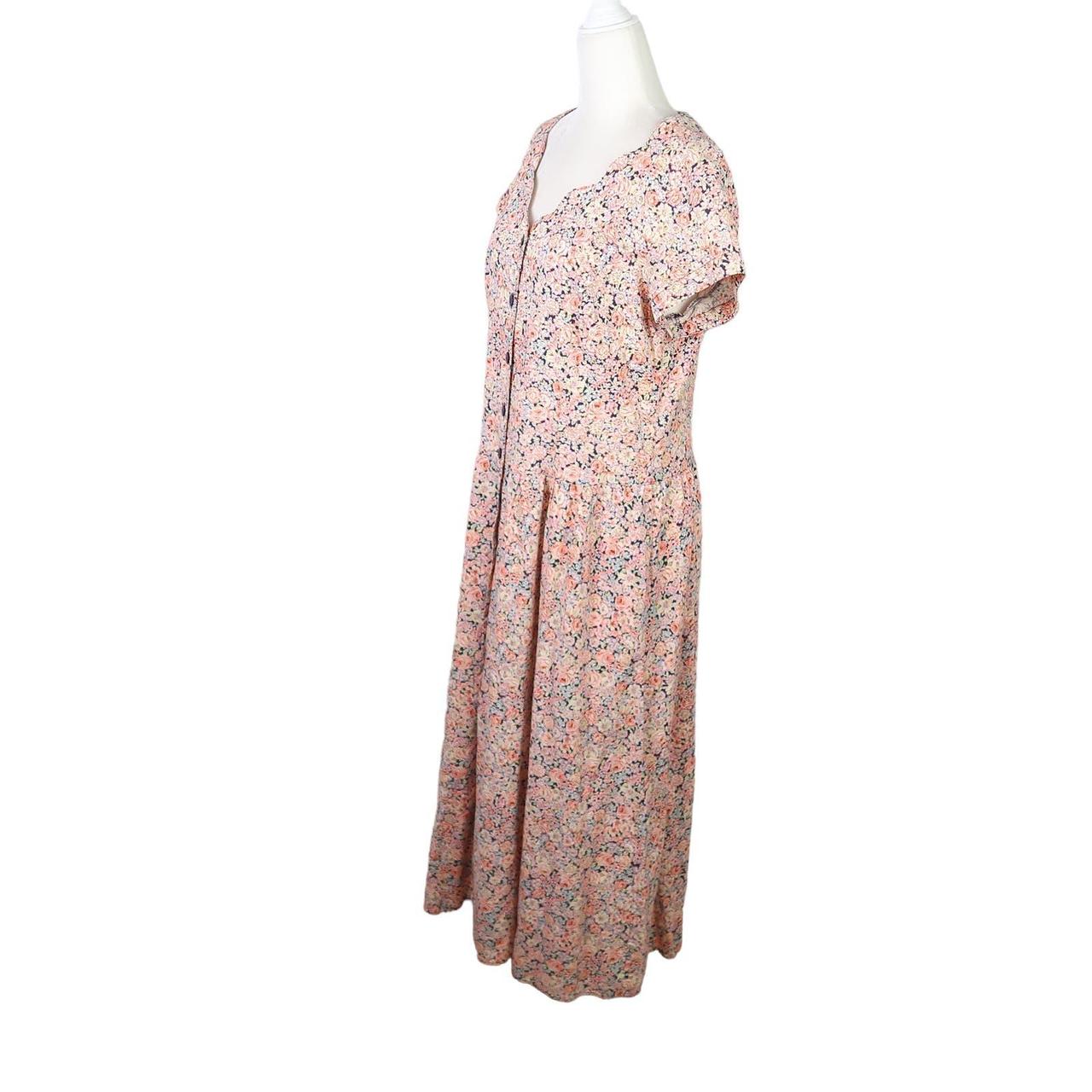 Vintage 80s Carol Anderson light pink, orange, and... - Depop