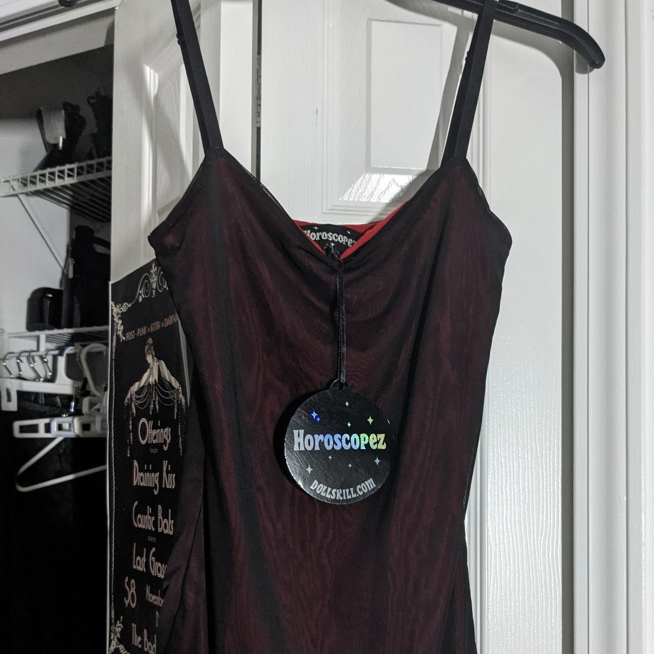 dollskill horoscopez know my worth red slip dress,... - Depop