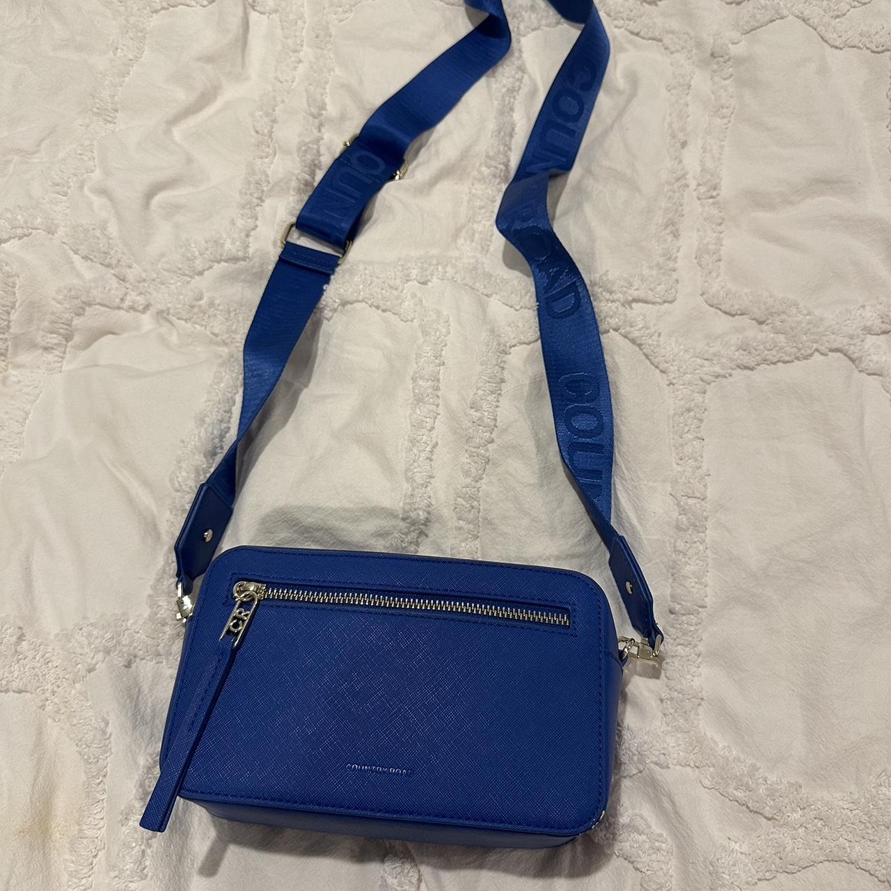 Country road blue side bag worn once perfect... - Depop