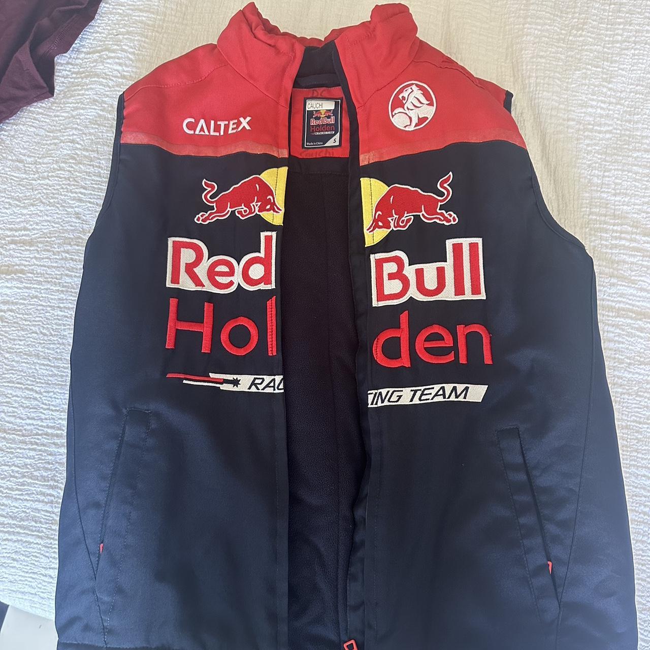 Oversized Holden Red Bull vest size small vintage - Depop