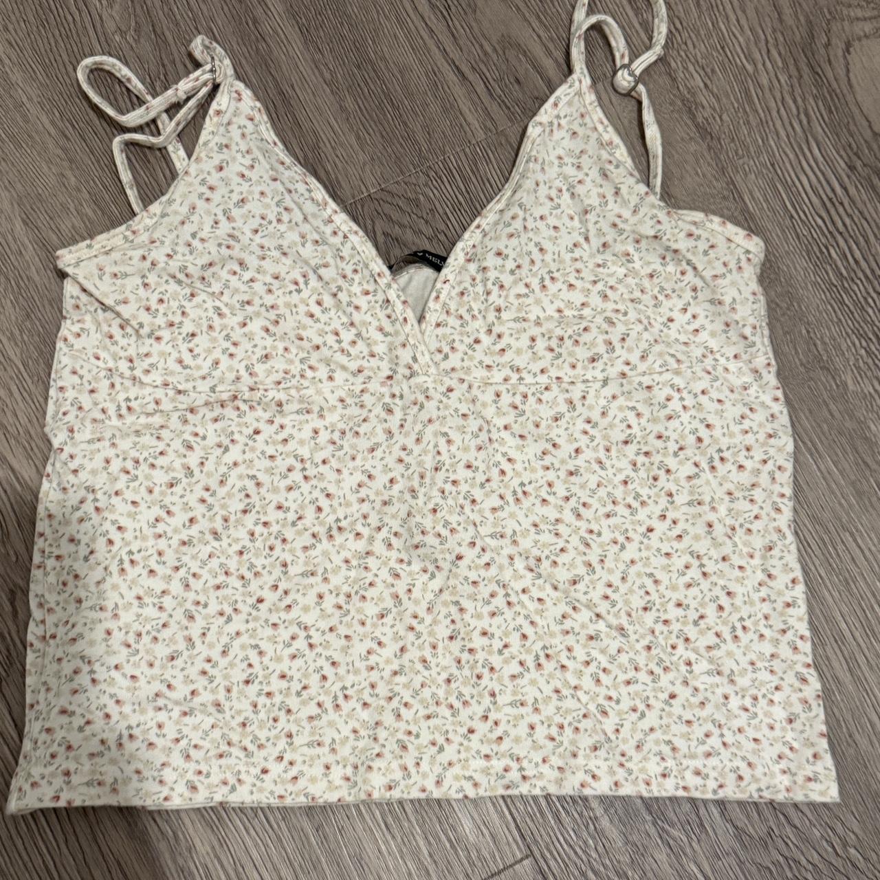 floral brandy top | Depop
