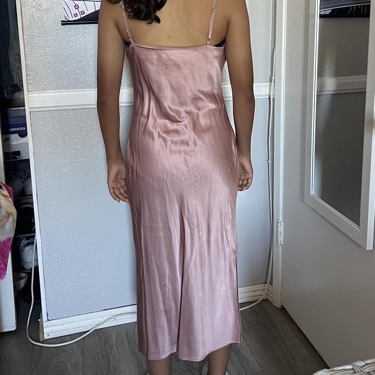 Express Pink Silk Cowl Neck Midi Dress - size XS -... - Depop