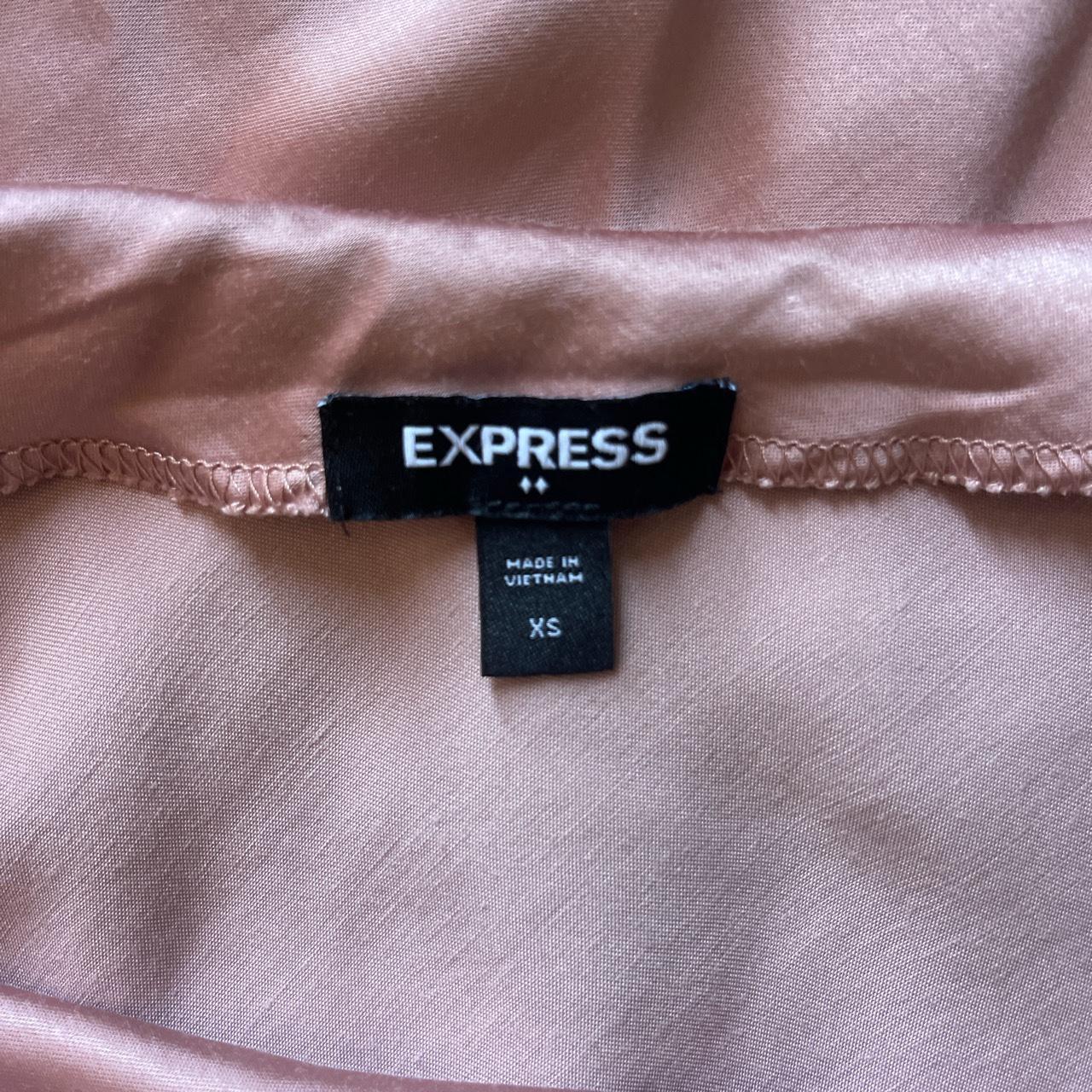 Express Pink Silk Cowl Neck Midi Dress - size XS -... - Depop