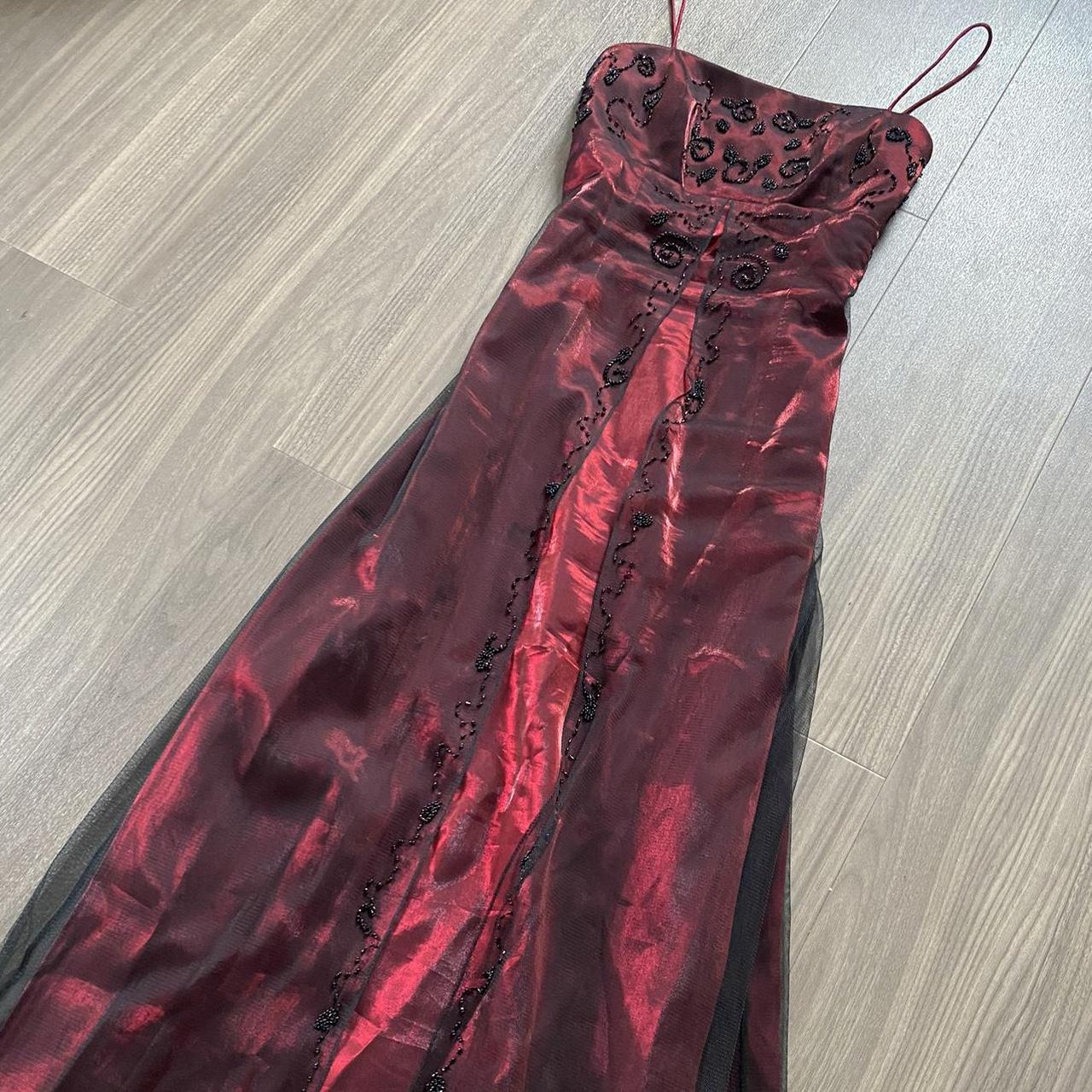 Whimsigoth Edit - Red Gothic Regency Dress🥀 ... - Depop