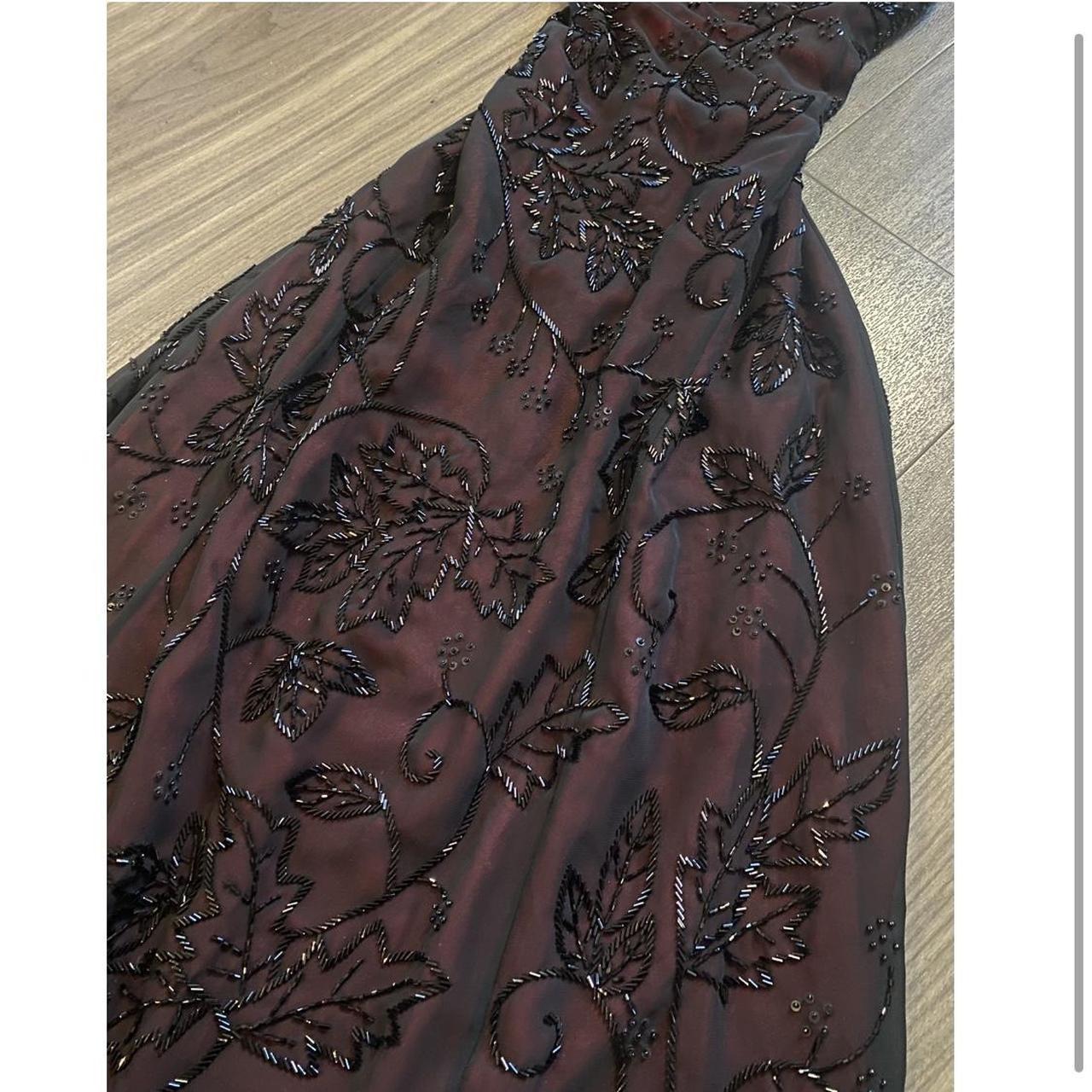 Red Vampy Dress 100% silk shell, beautifully... - Depop