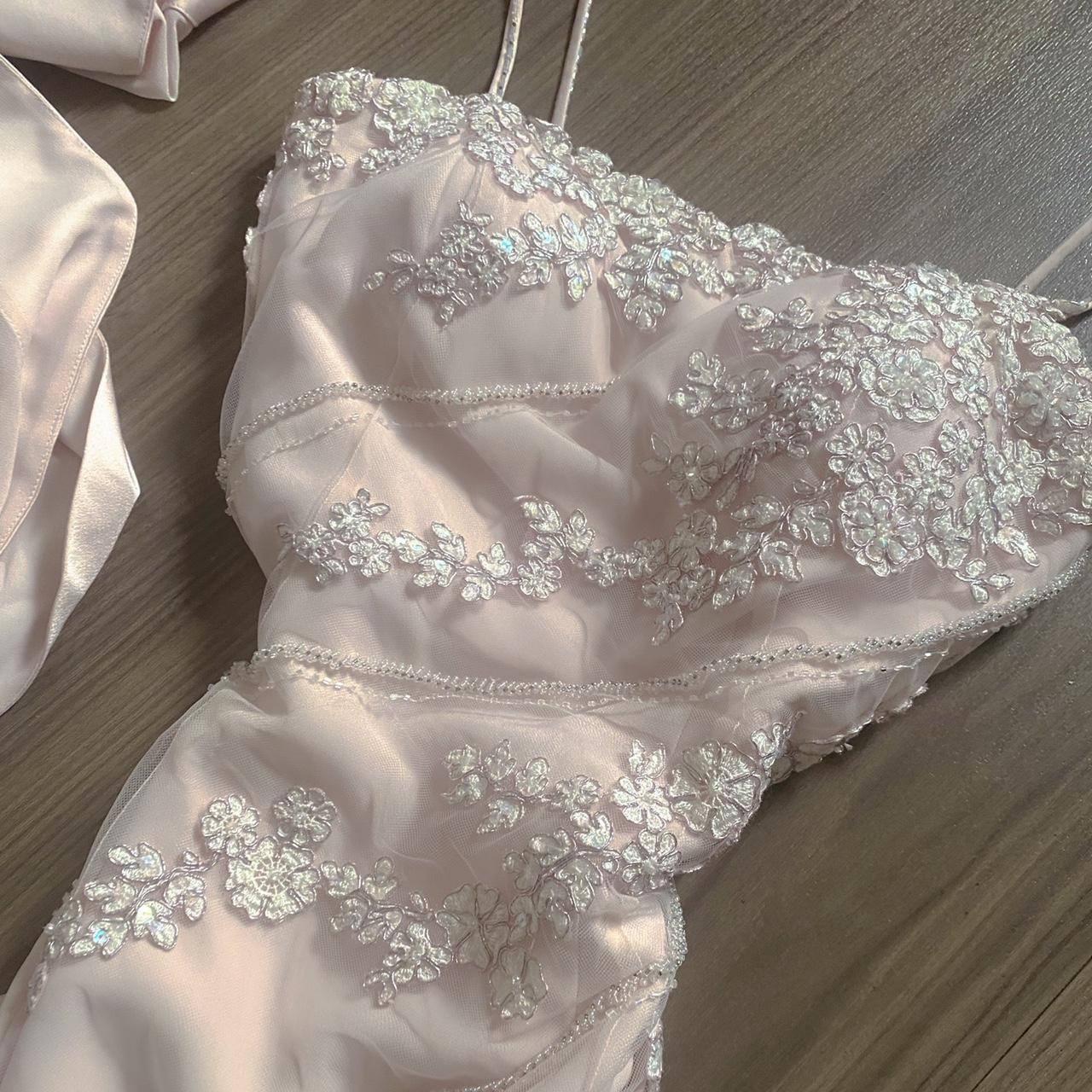 Ethereal Blush Allure stunning pale pink vintage... - Depop