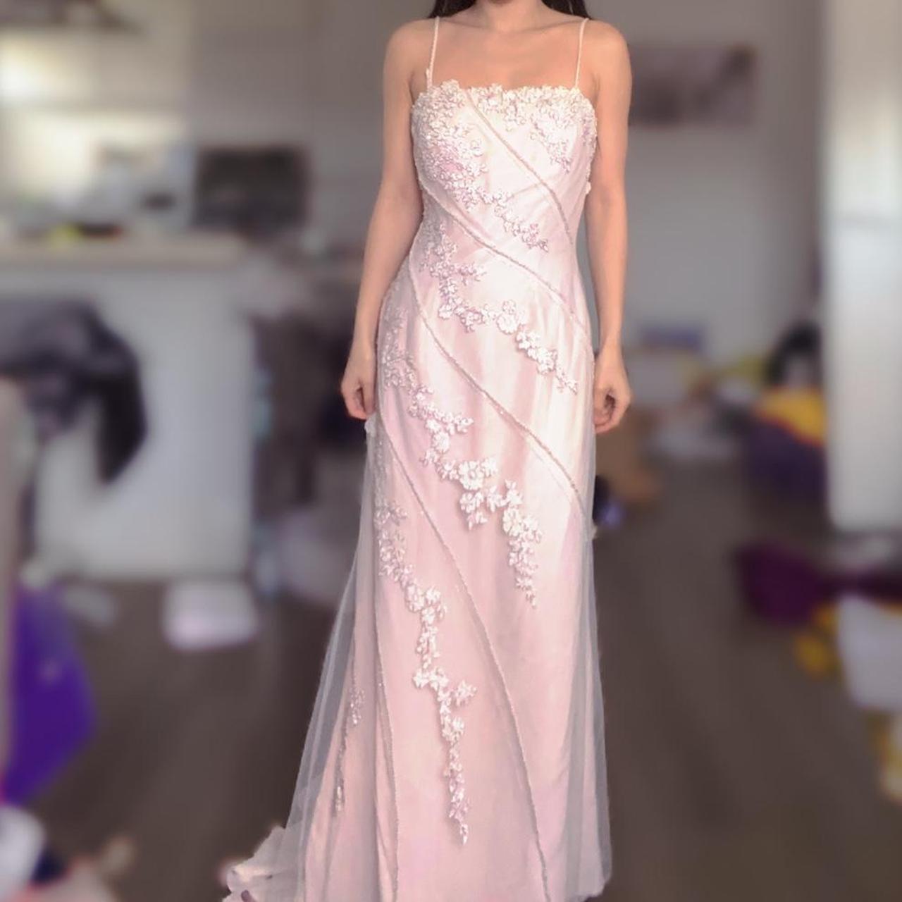 Ethereal Blush Allure stunning pale pink vintage... - Depop