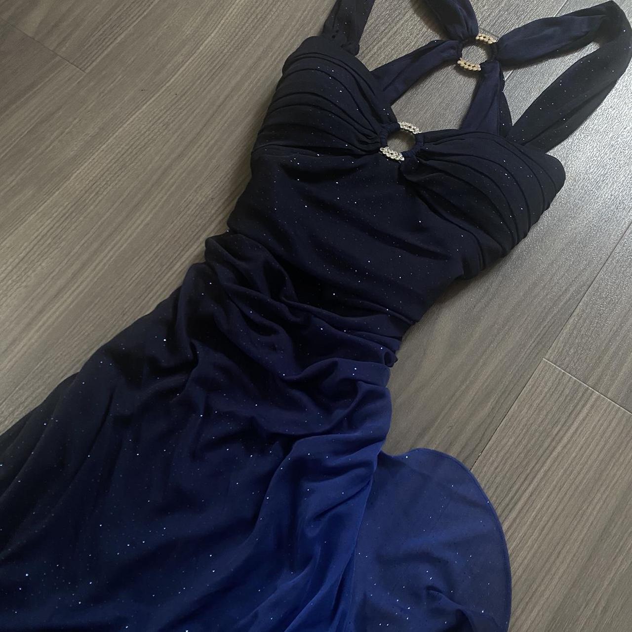 Midnight Ombre Glitter Dress beautiful deep blue... | Depop