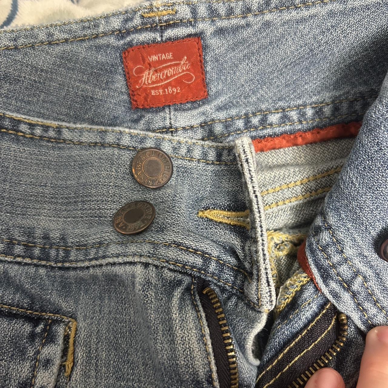 vintage abercrombie and fitch low rise jeans —... | Depop