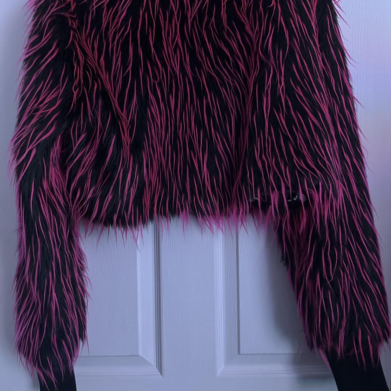 Dollskill Widow faux fur jacket. Never worn, size... | Depop