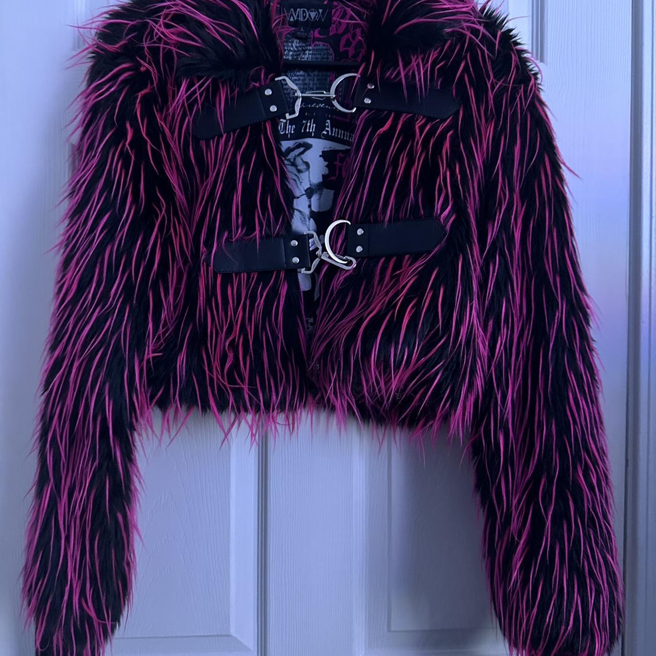 Dollskill Widow faux fur jacket. Never worn, size... | Depop