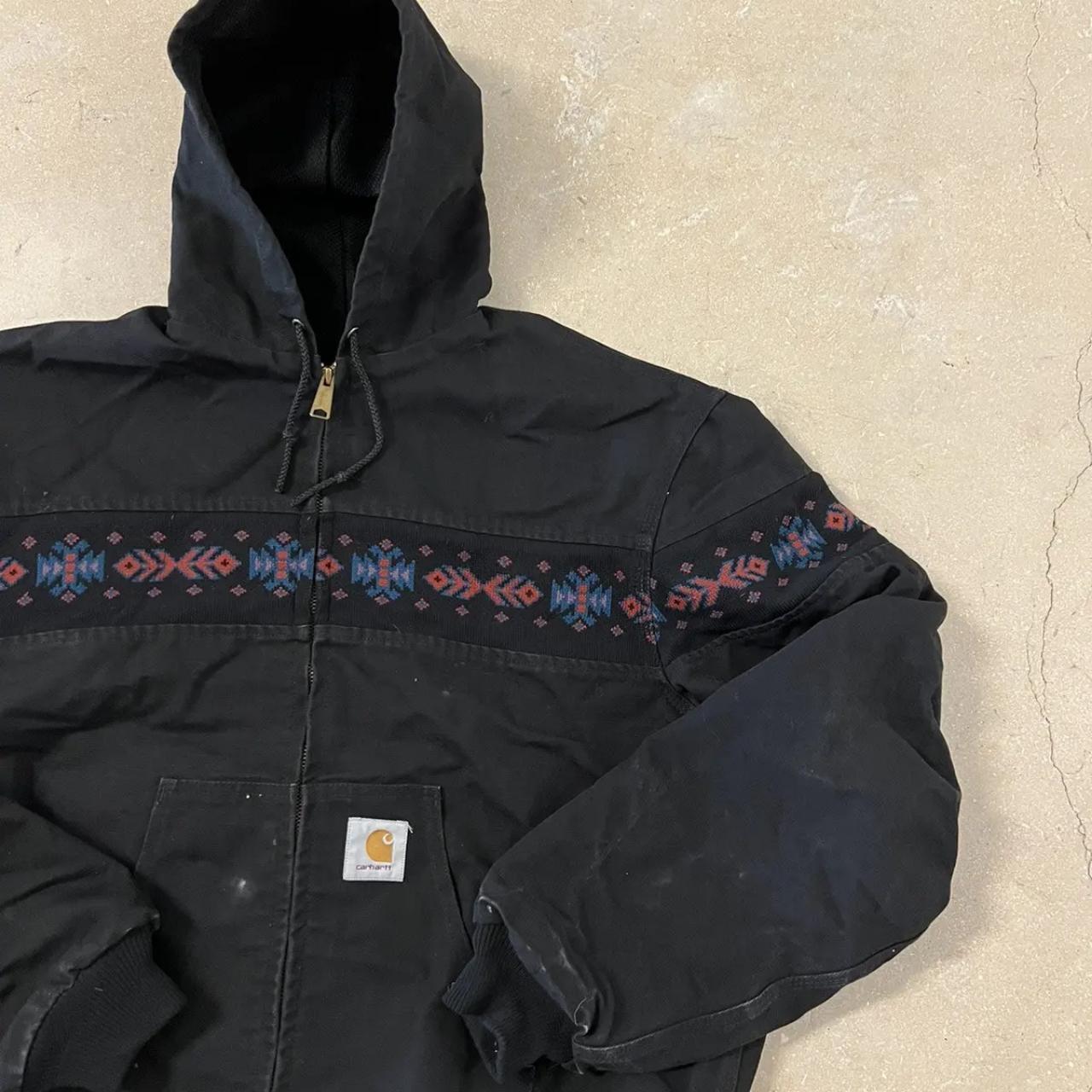 Vintage Carhartt Aztec Jacket Size Men's / US... - Depop