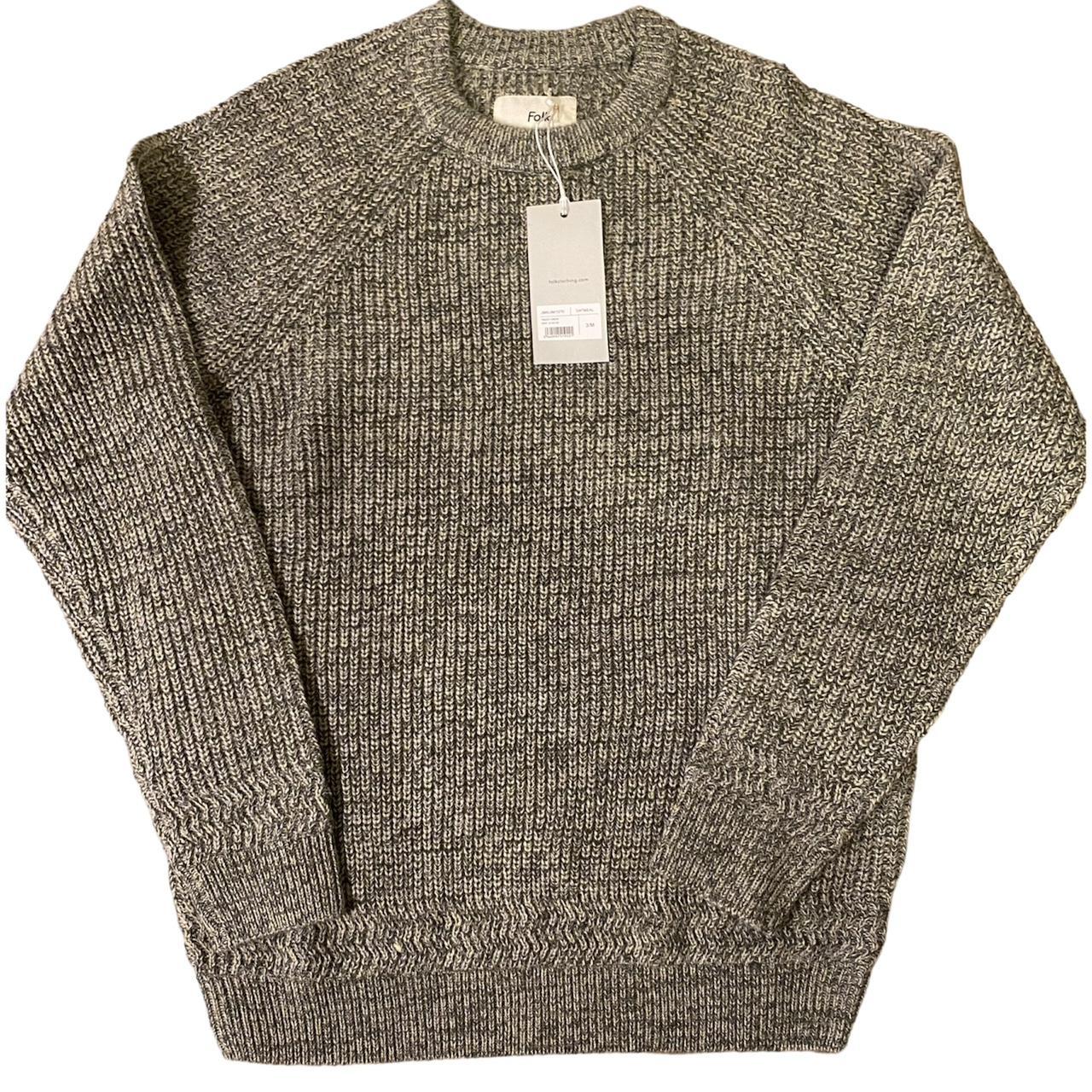 Folk fisherman style crew neck jumper Twist Crew -... - Depop