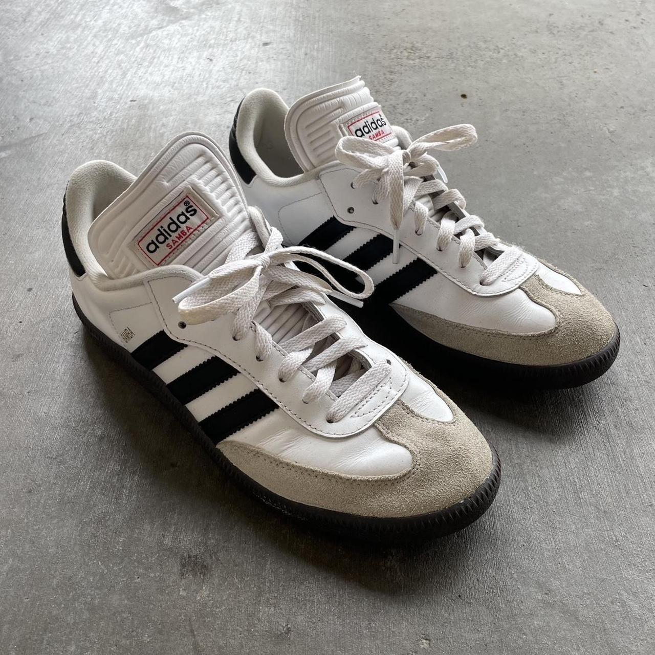 White Adidas Samba Classic Sneaker - great... - Depop