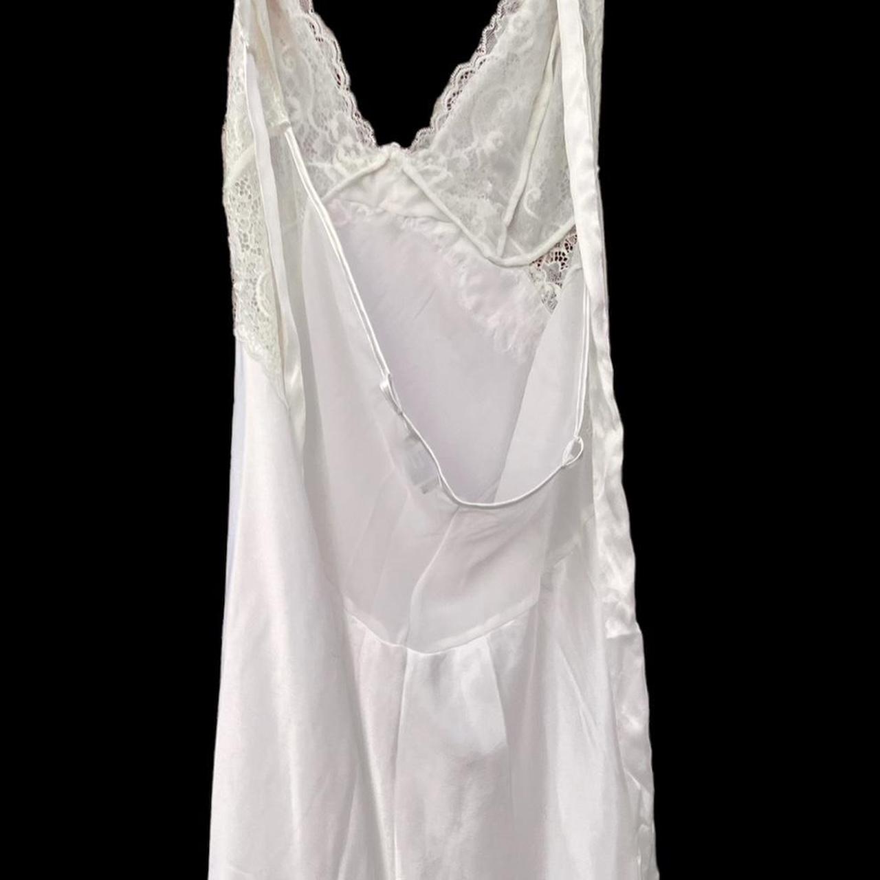 Vintage White Silk Lingerie Slip Dress #lingerie... - Depop
