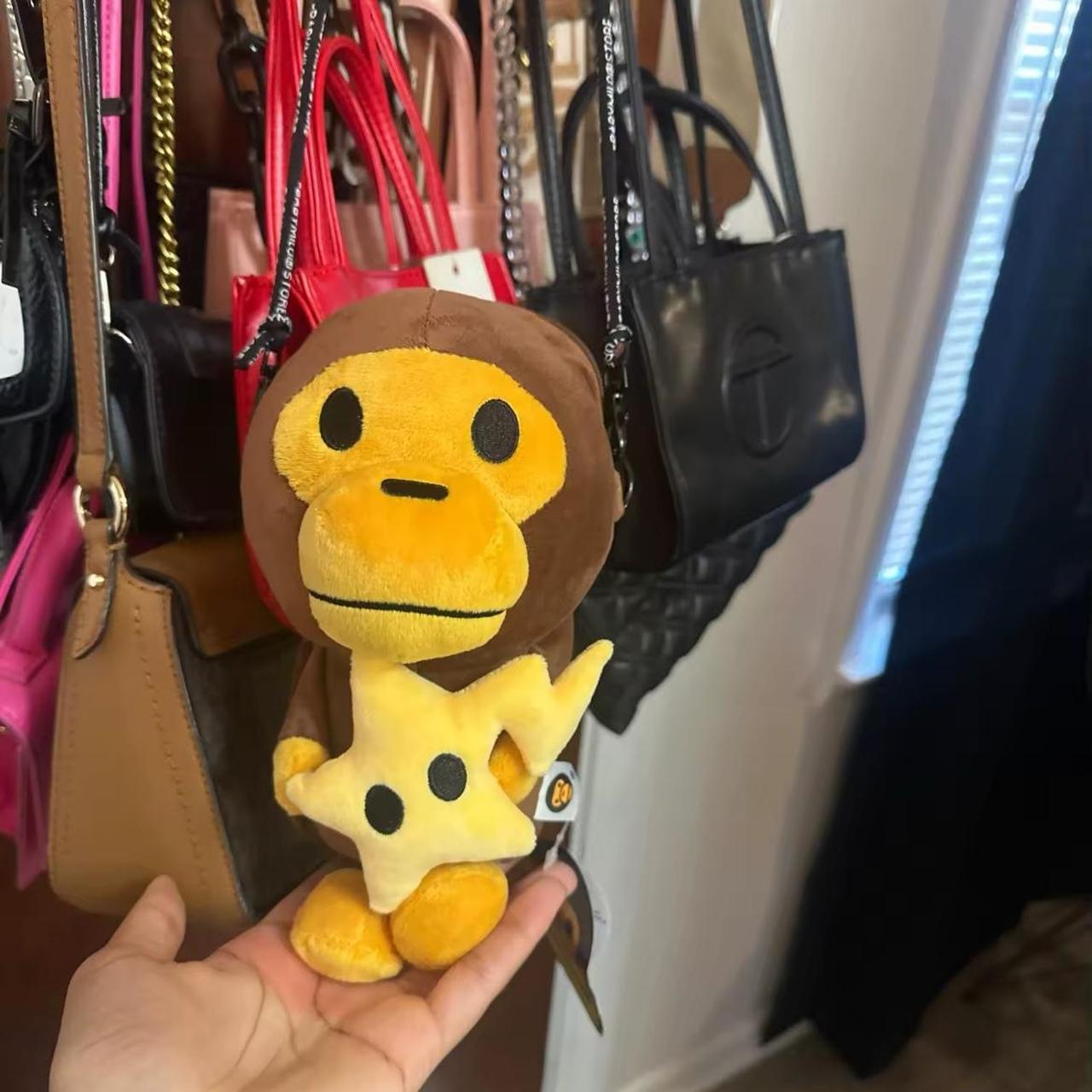 Yellow and brown baby milo monkey plushie (Cheaper... | Depop