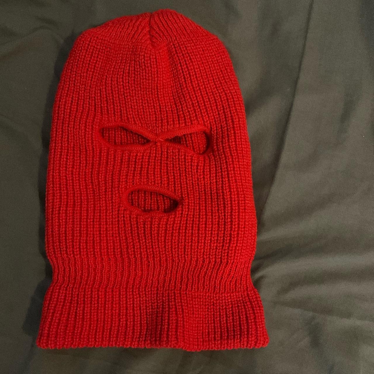 red ski mask Fairly used - Depop