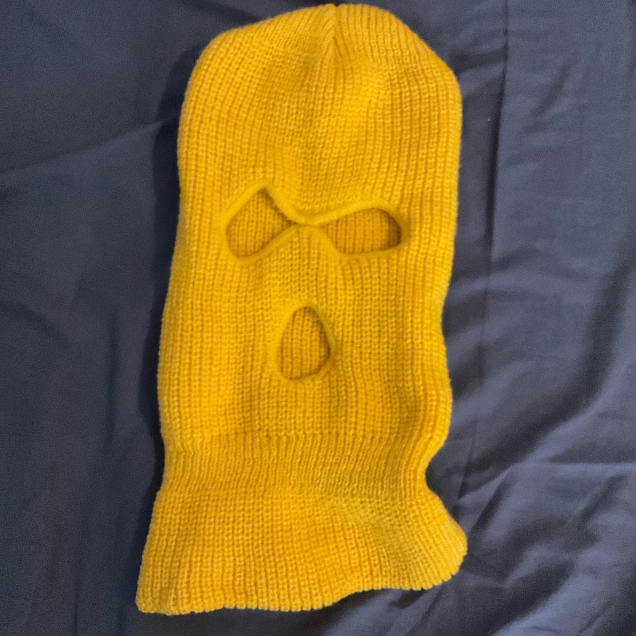 Yellow ski mask Fairly used - Depop