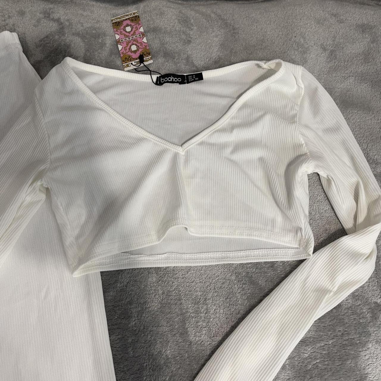 Boohoo Women's White Skirt | Depop